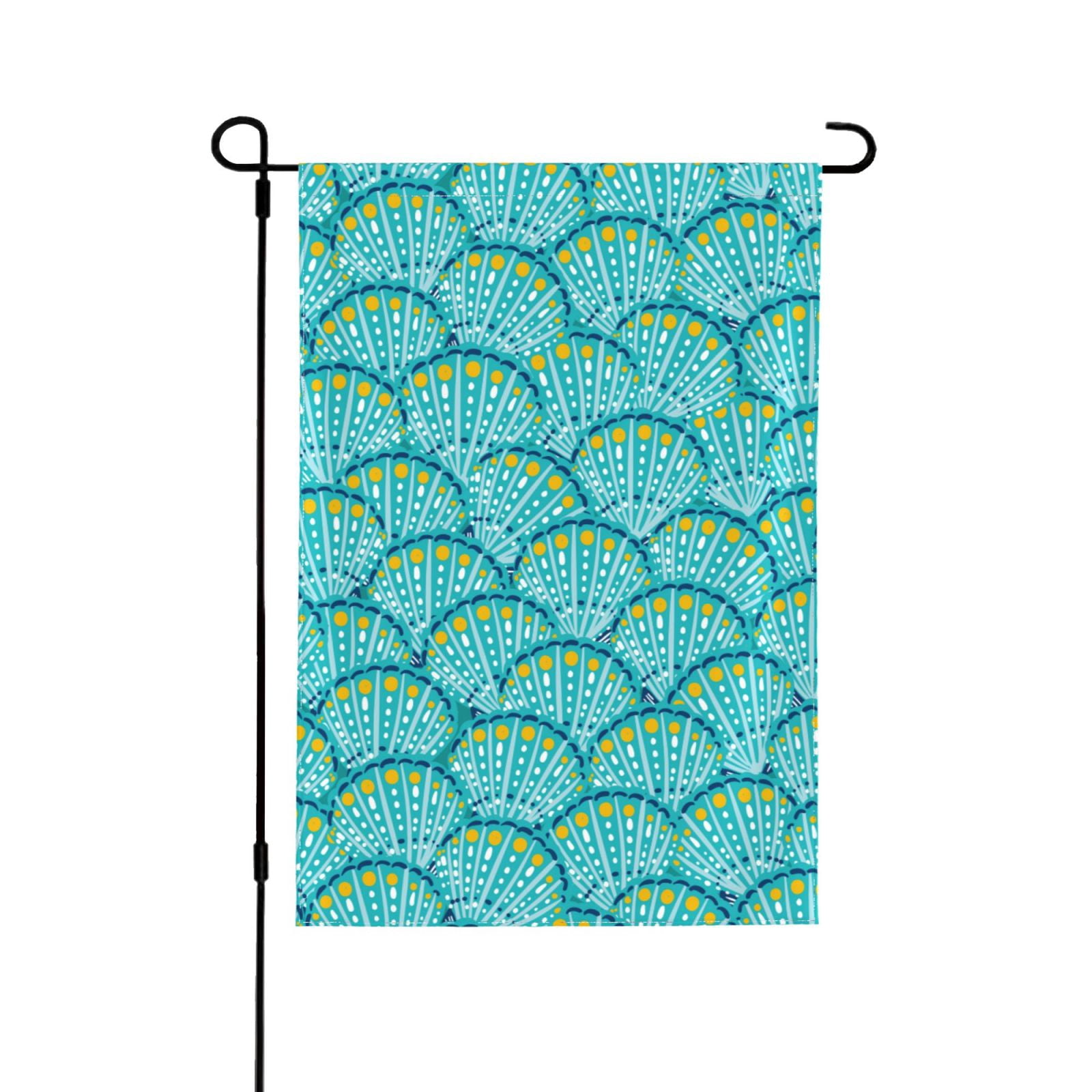 Easygdp Beautiful Seashells Garden Flag Yard Flag Welcome Flag, Double ...