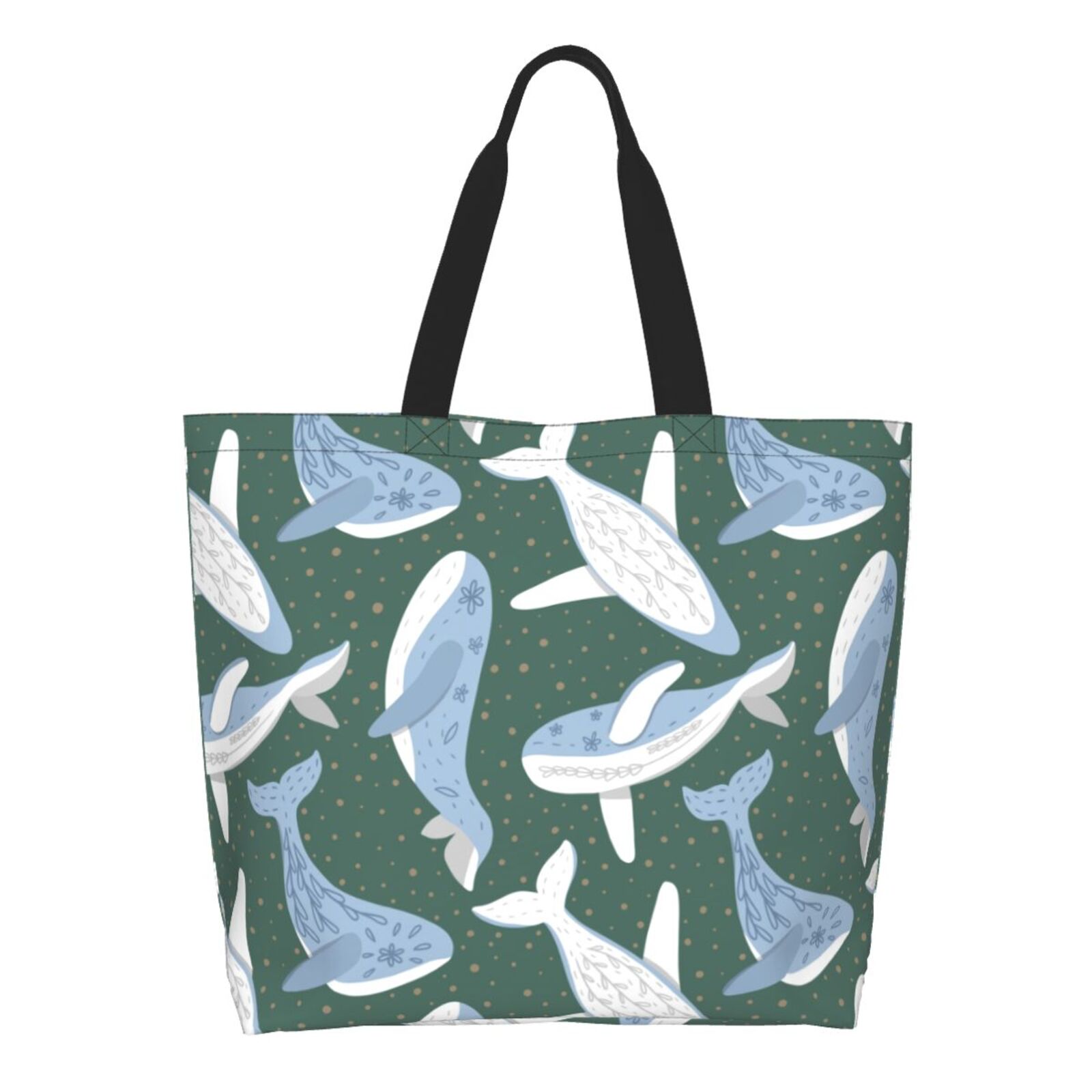 Easygdp Beautiful Whales Tote Bags for Women,Women Travel Shoulder Bags ...