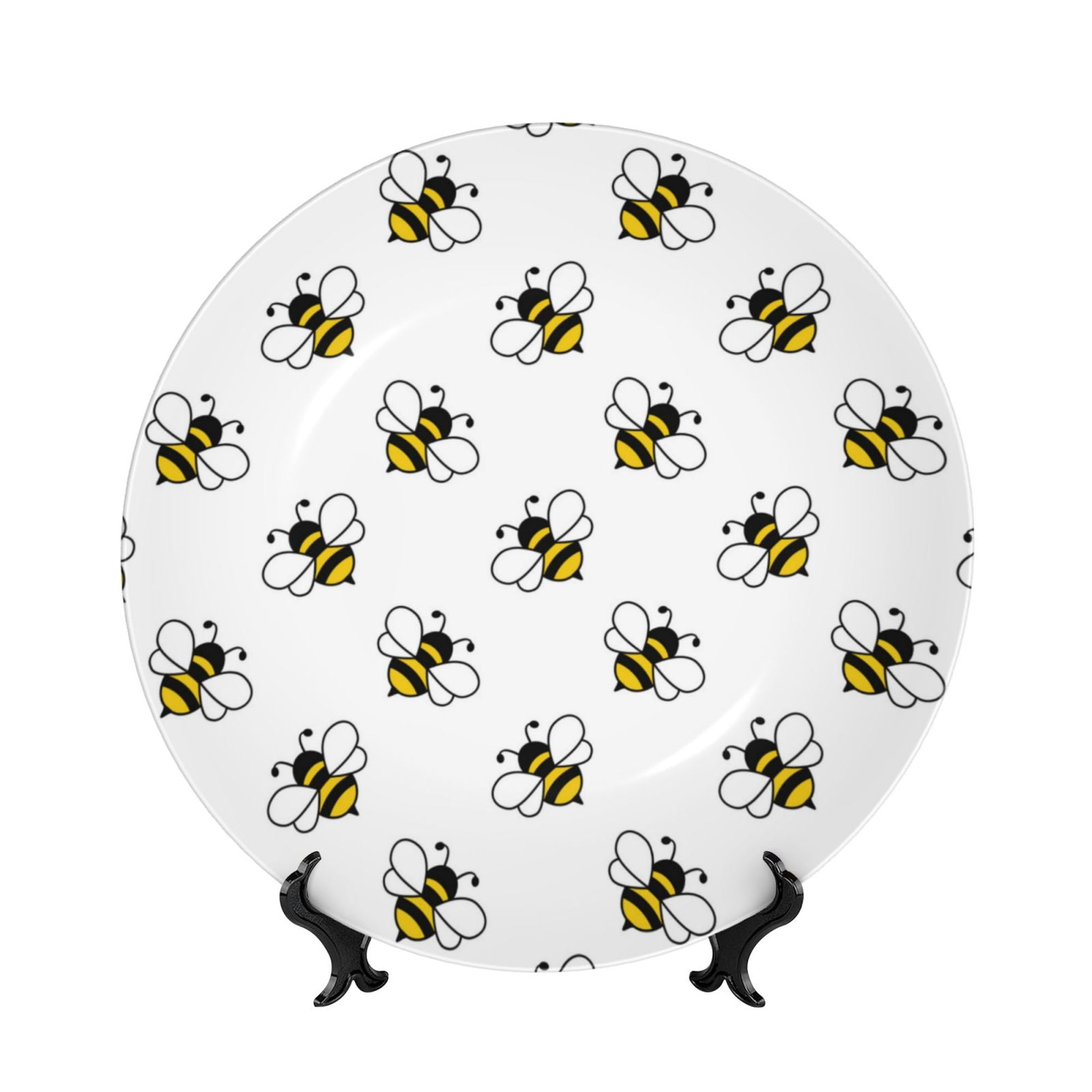 Easygdp Bee Bone China Decorative Plate Ceramic Dinner Plates Art ...