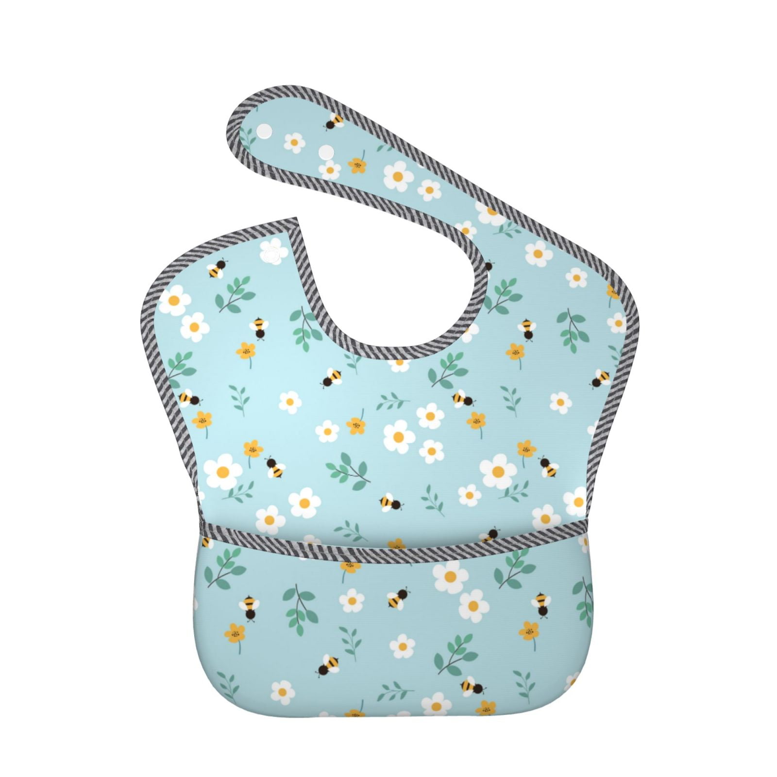 Easygdp Bee Flower Bibs For Babies, Baby Bibs for Eating, Toddler Bibs ...