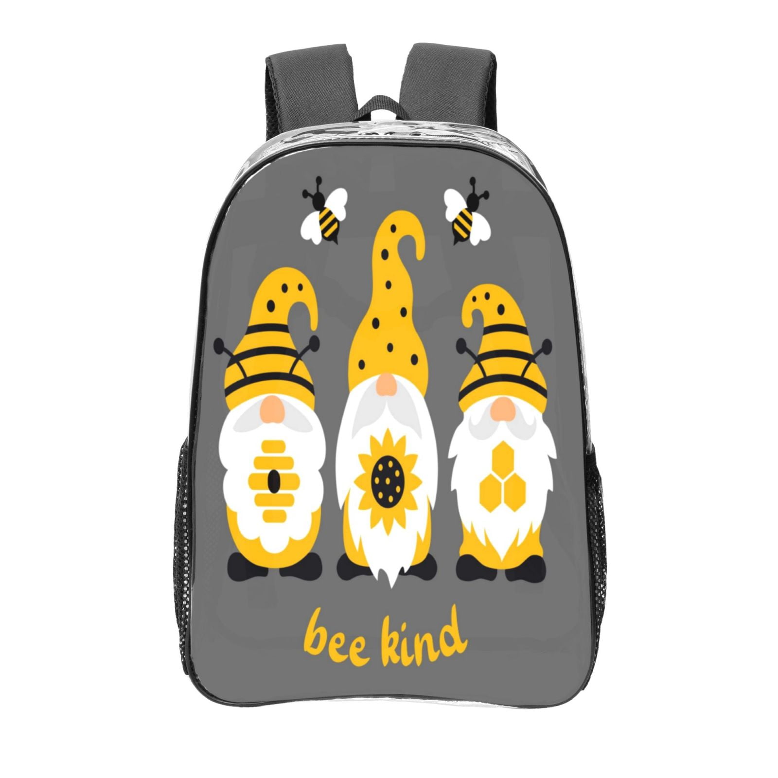 Easygdp Bee Kind Clear Backpack, Transparent Bookbag for School for ...