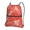 Easygdp Beef Steaks Drawstring Backpack Gym Bag,Sport Gym Sackpack,Gym ...