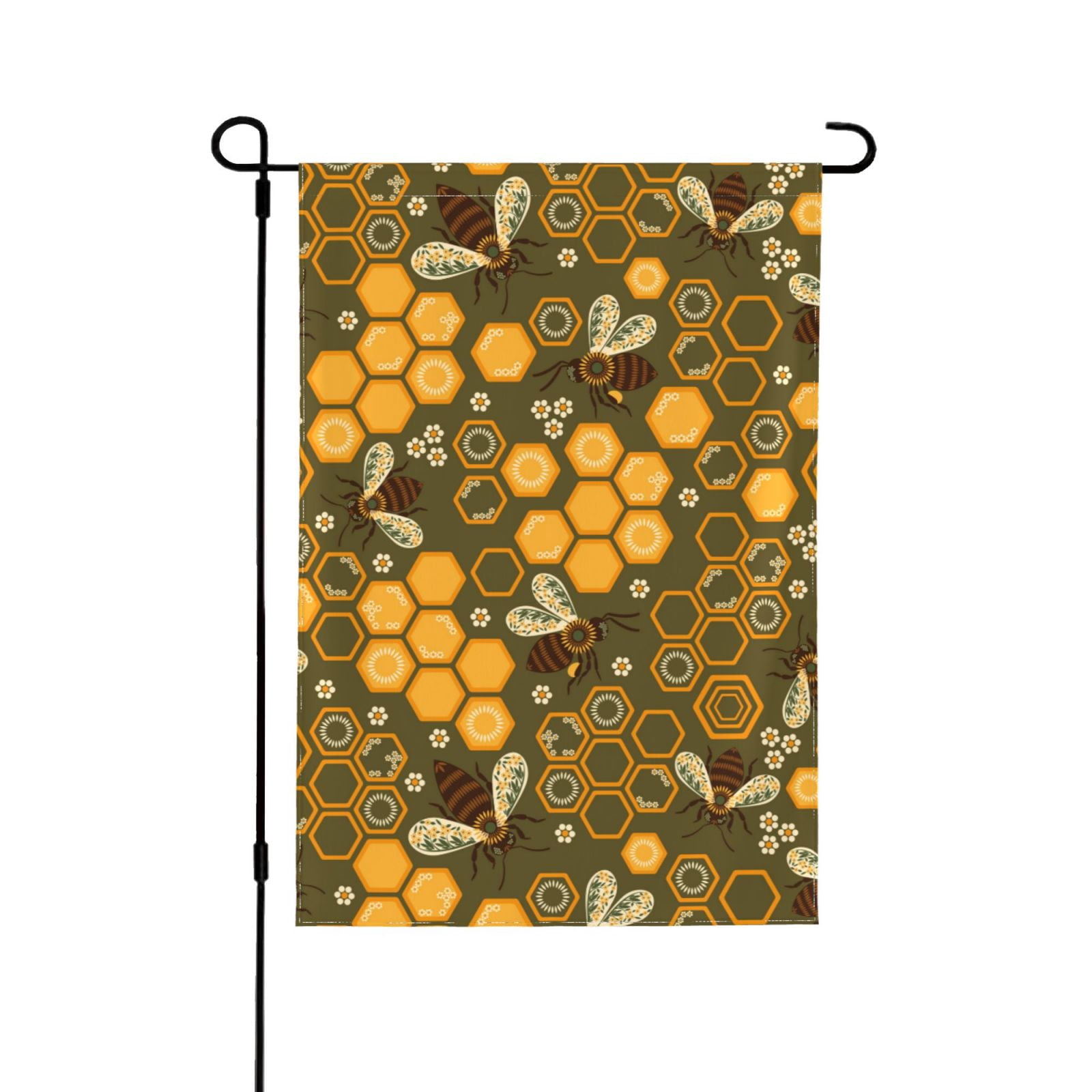 Easygdp Bees and Honeycombs Garden Flag Yard Flag Welcome Flag, Double ...