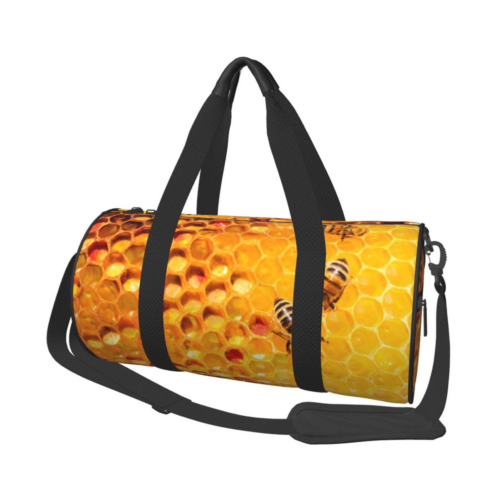 Easygdp Bees on Hive Honeycomb Travel Bag, Camping, Weekend, Carry On ...