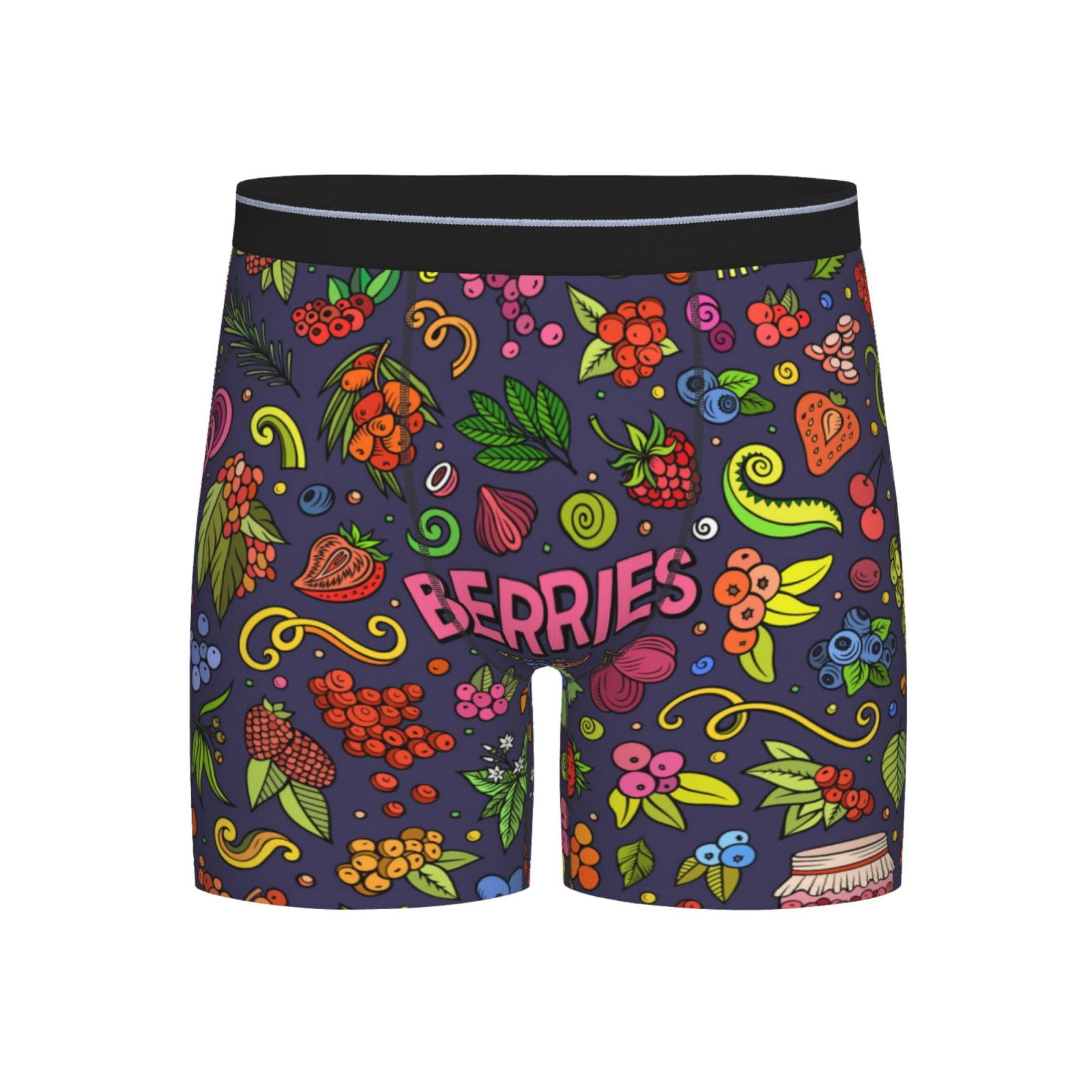 Easygdp Berry Fruits Men's Boxer Briefs Men’s Underwear Boxer Briefs ...