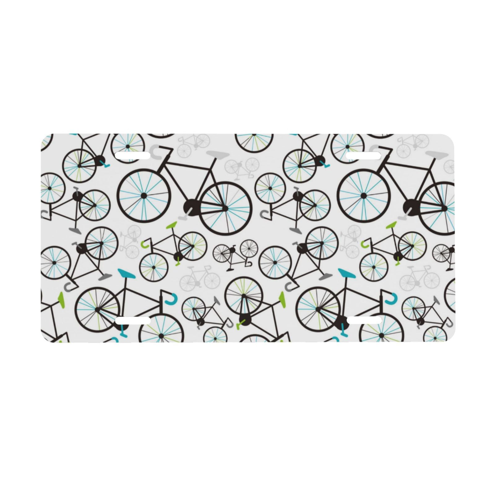 Easygdp Bicycle License Plate Car Front License Plate Car Decoration ...