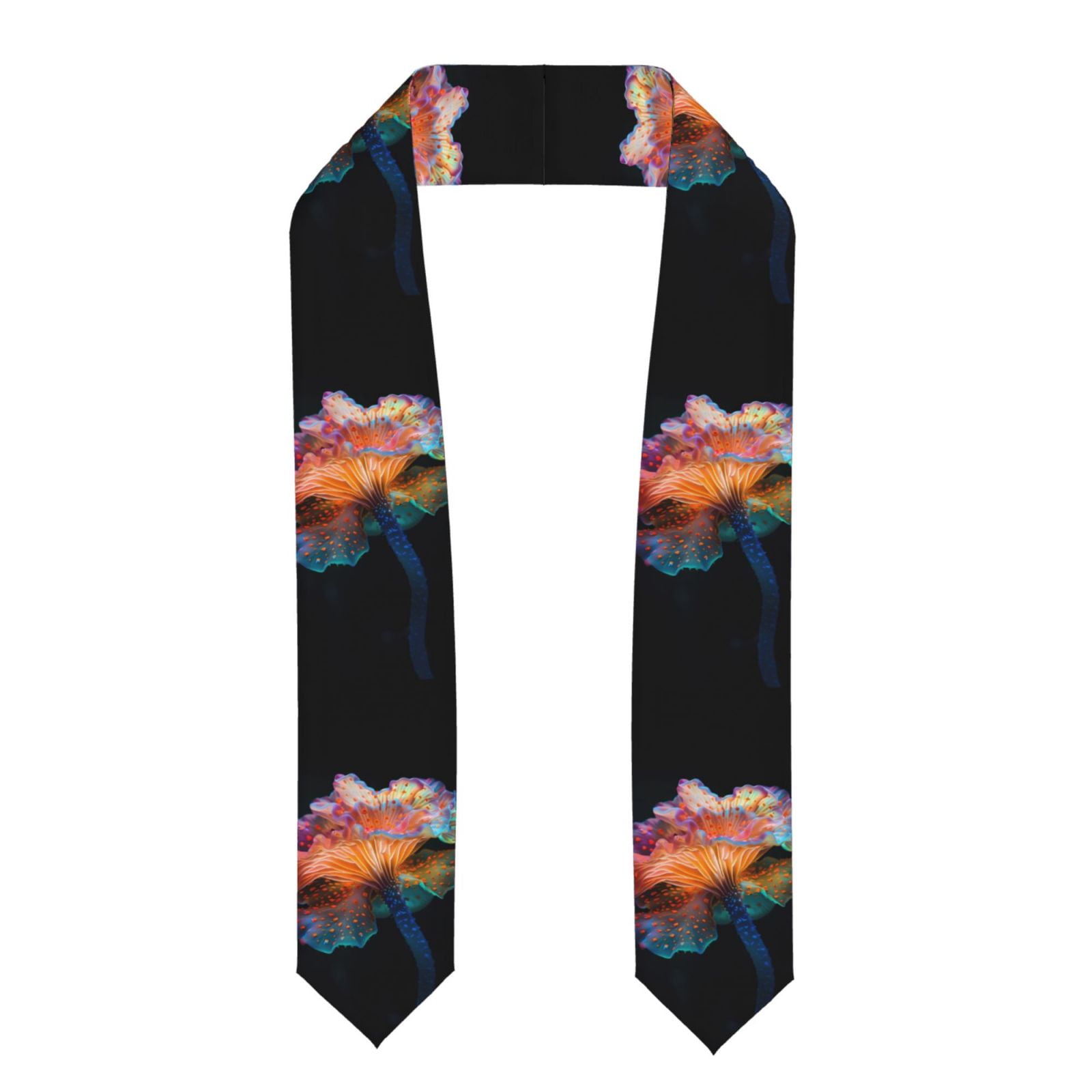 Easygdp Bioluminescent Underwater Flower Unisex Adult Graduation Stole ...