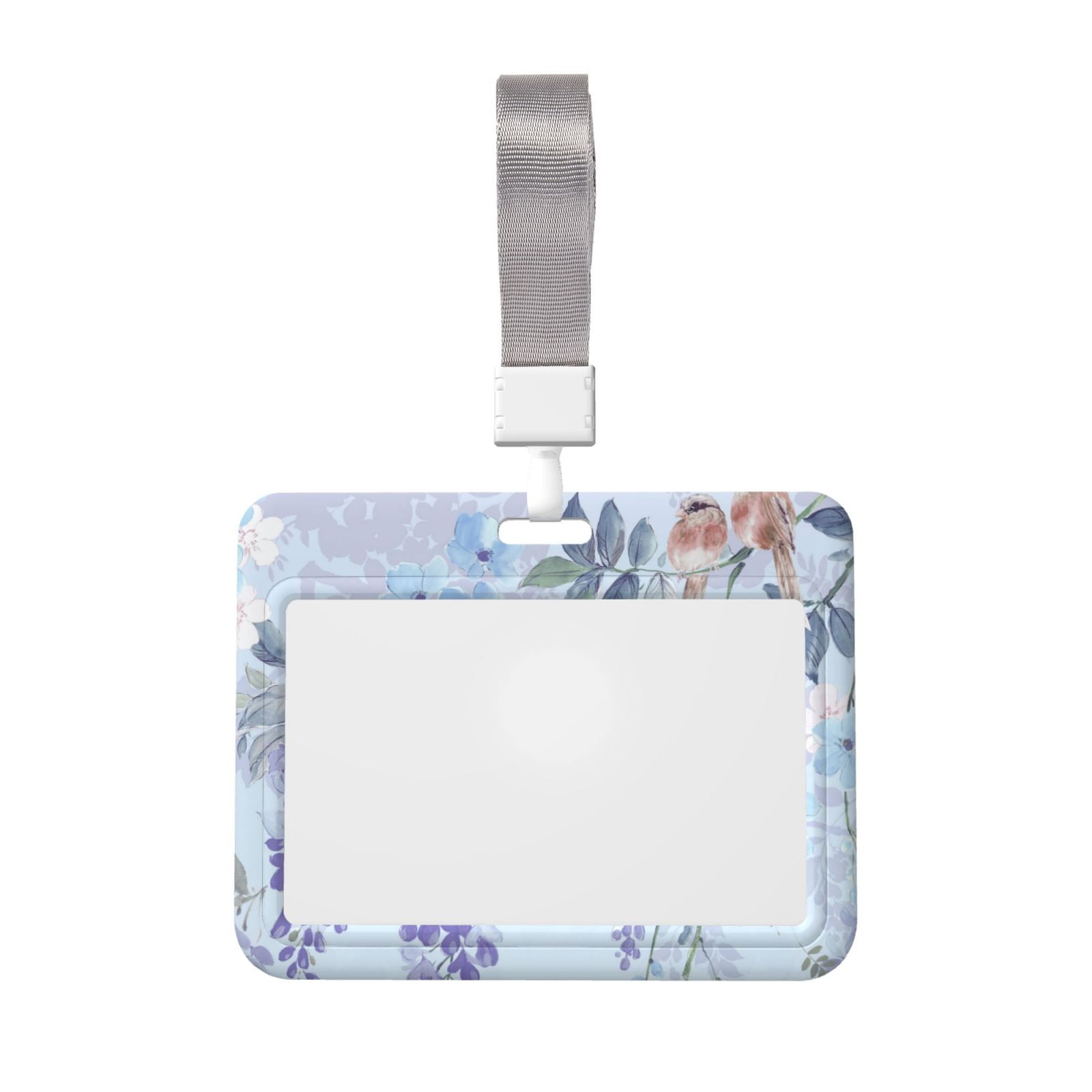 Easygdp Bird Butterfly Stripe Card Badge Holder Work Badge Sleeve for ...