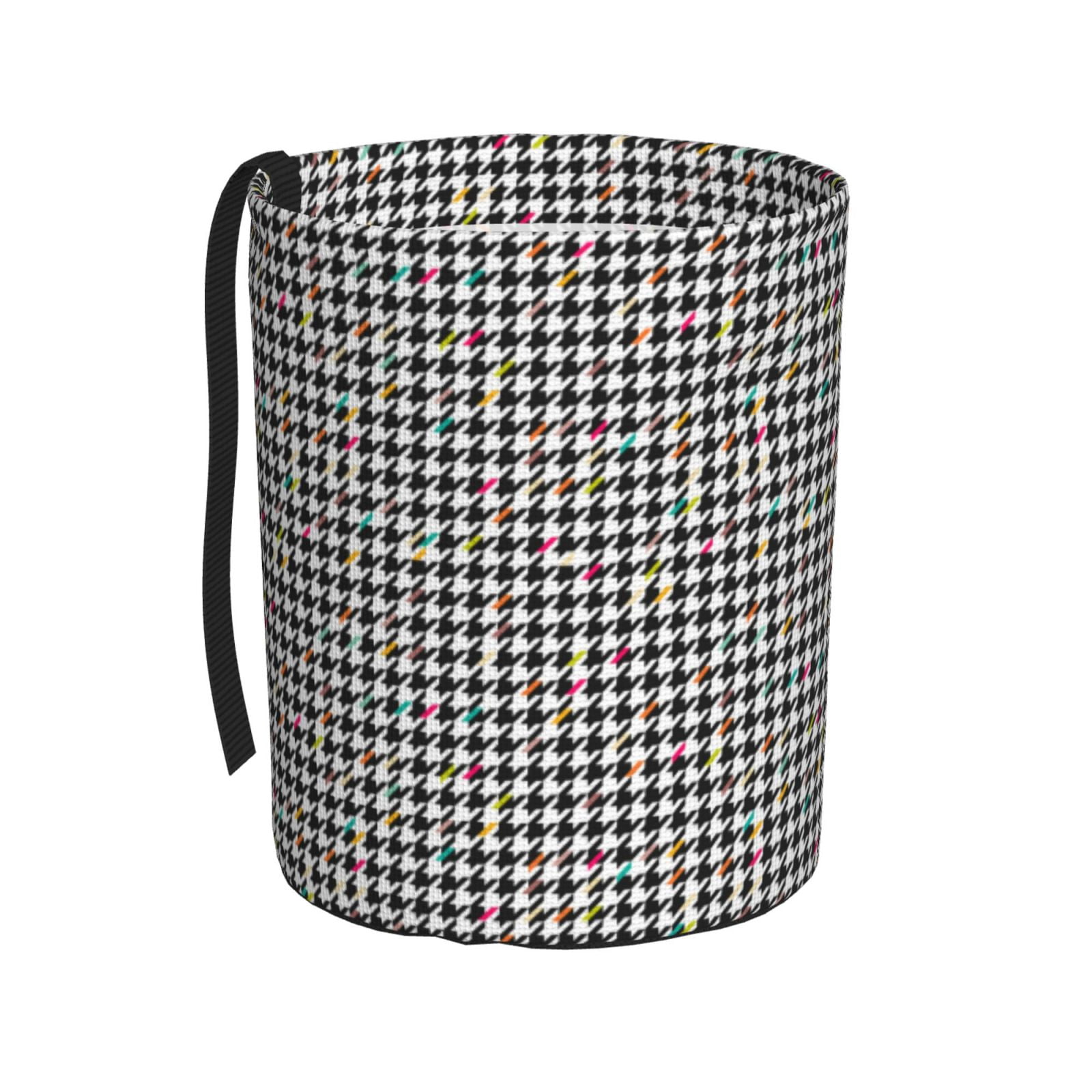 Easygdp Black And White Houndstooth Car Trash Can Garbage Car ...