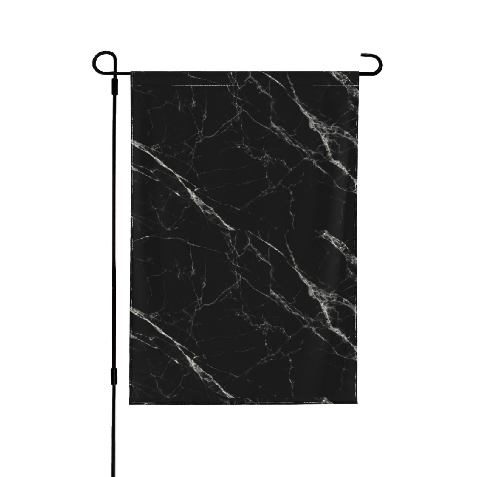 Easygdp Black Marble Texture Abstract Garden Flag Yard Flag Welcome ...