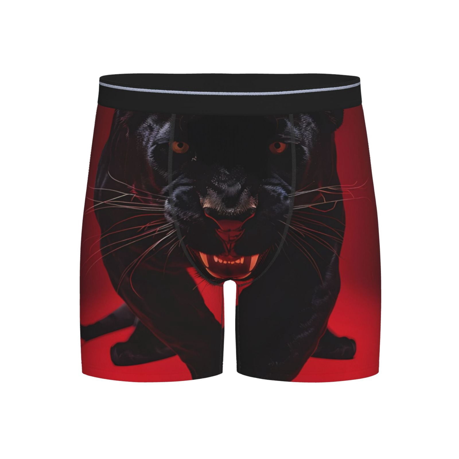 Easygdp Black Panther Red Background Men's Boxer Briefs Men’s Underwear ...