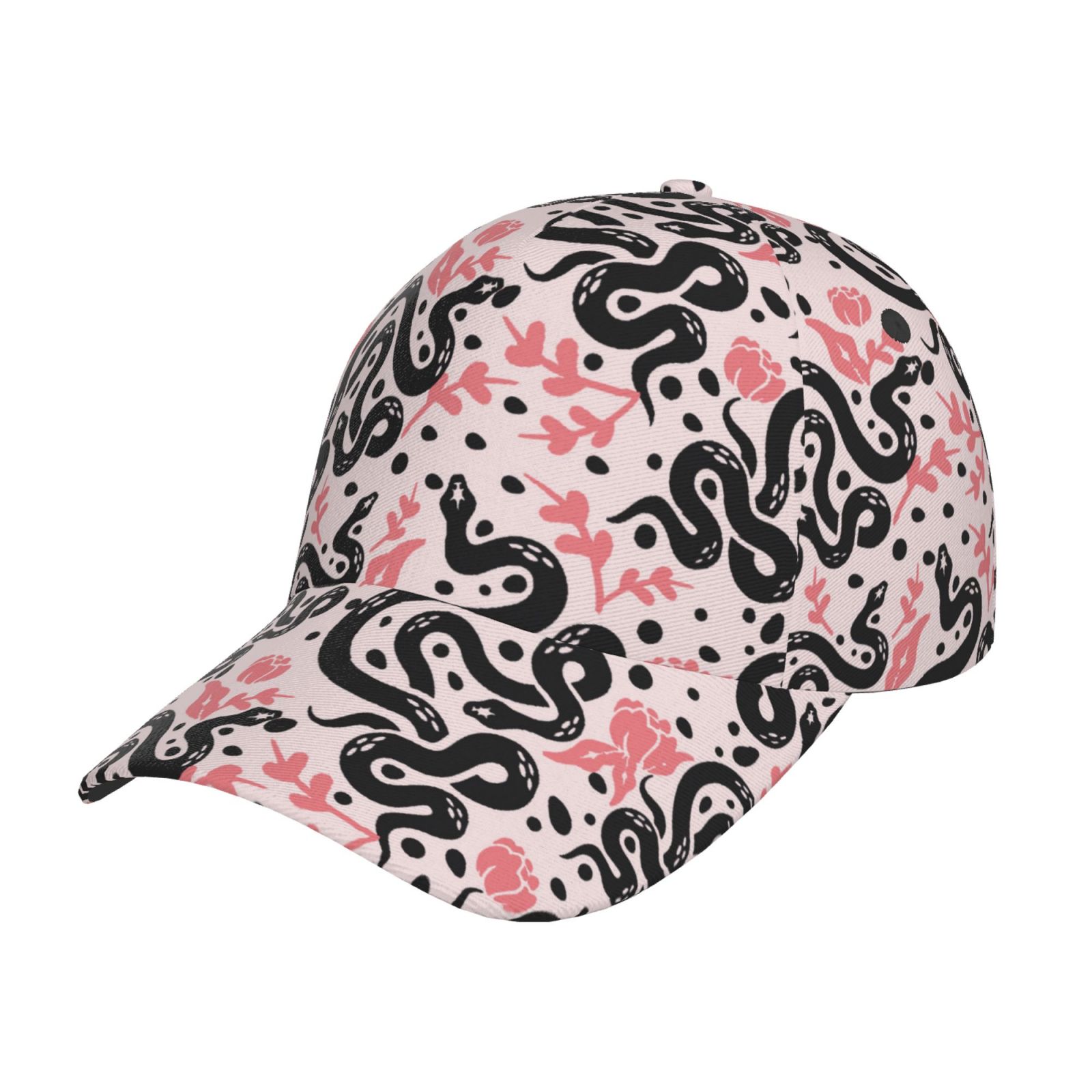 Easygdp Black Snake Baseball Cap with Adjustable Buckle – Lightweight ...