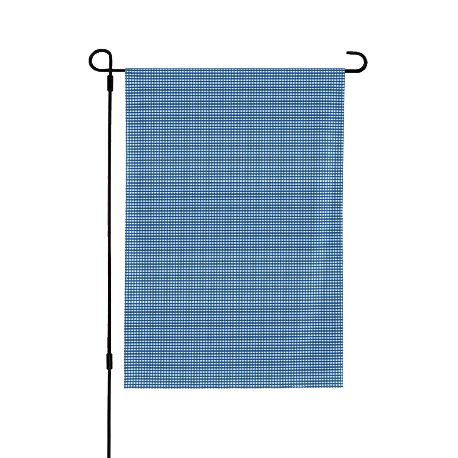 Easygdp Blue Gingham Garden Flag Yard Flag Welcome Flag, Double-Sided ...