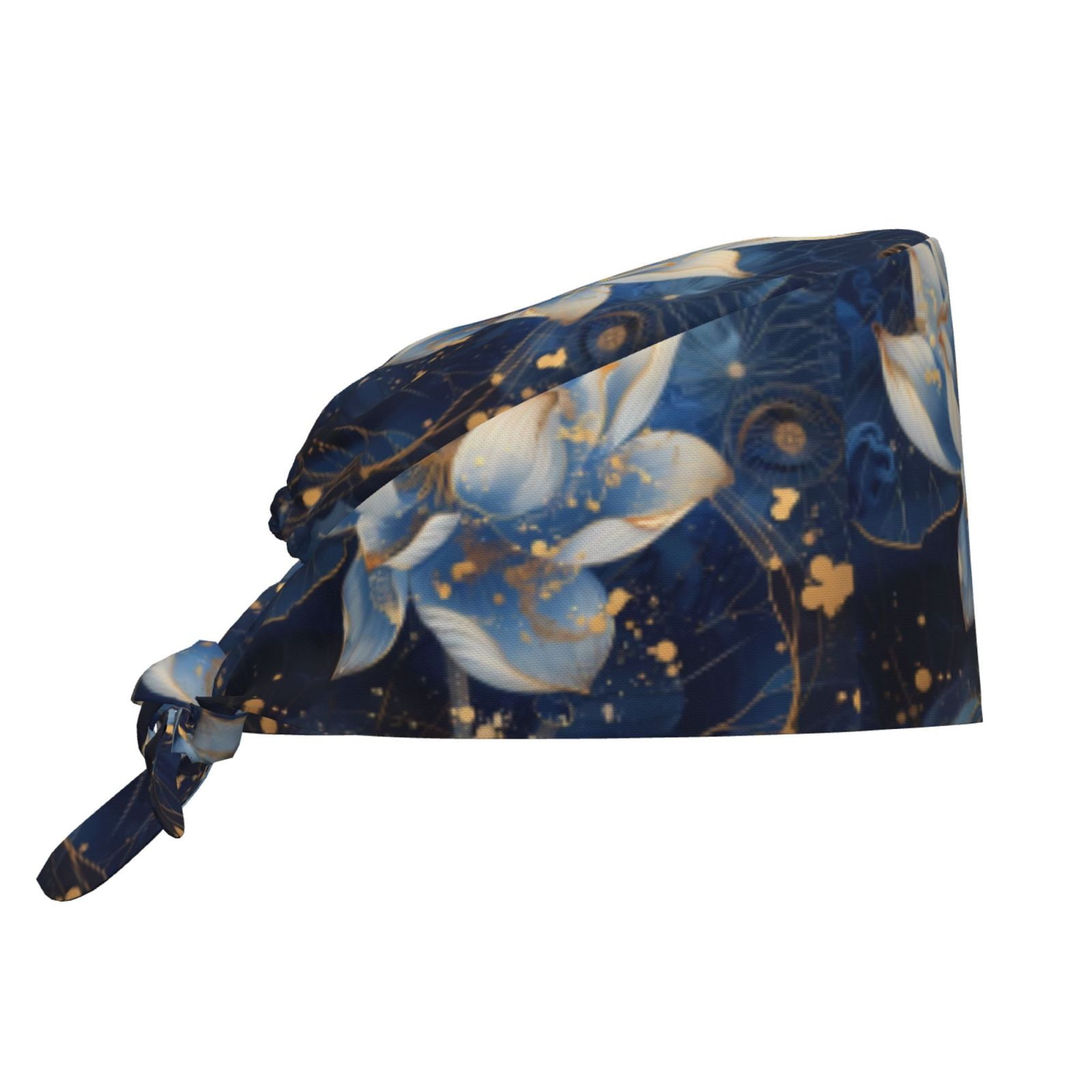 Easygdp Blue Golden Dream Lotus Men Women Adjustable Cap Working Hat ...