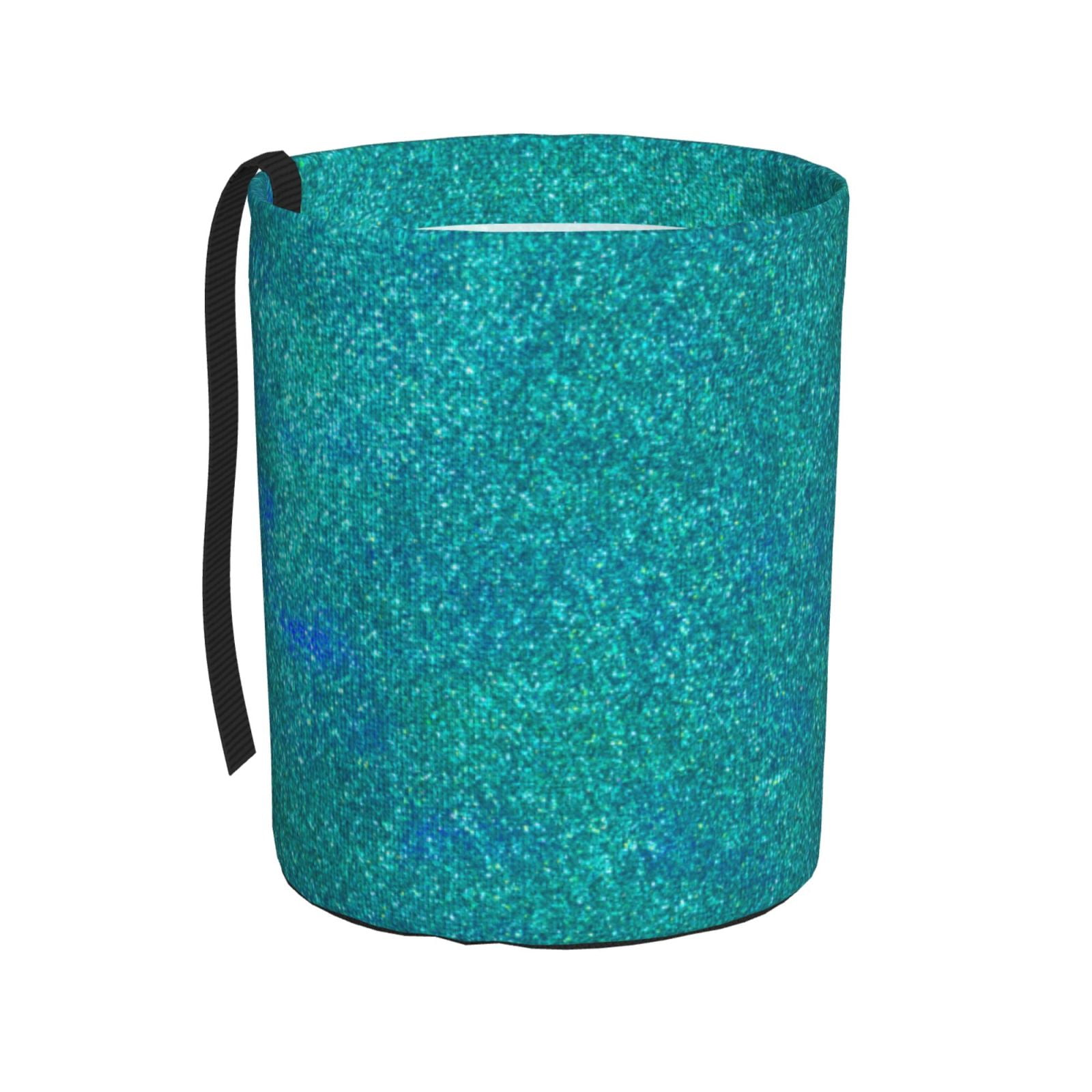 Easygdp Blue Green Glitter Car Trash Can Garbage Car Accessories Trash ...