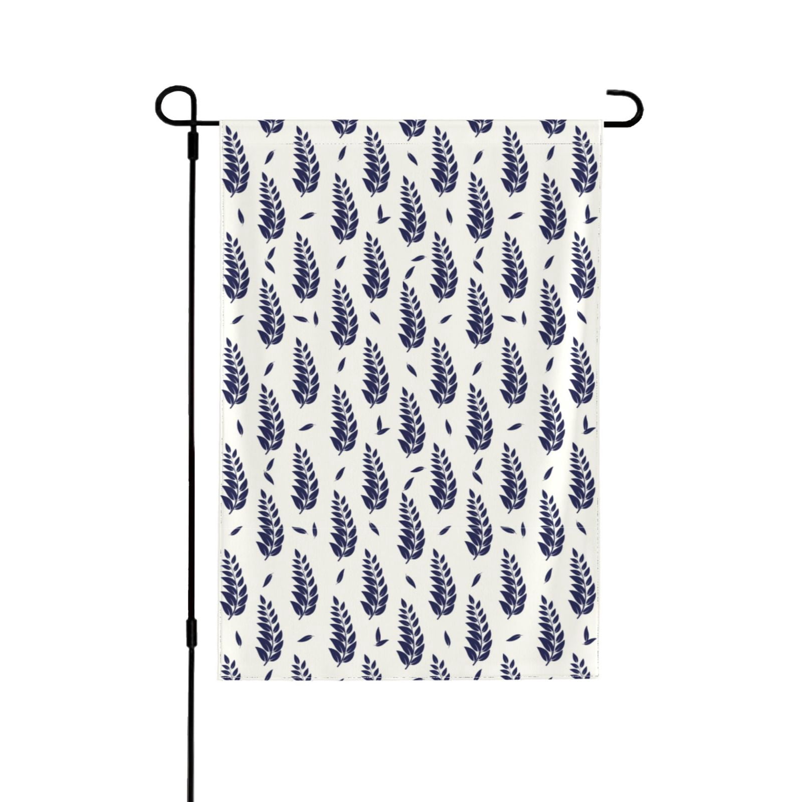 Easygdp Blue Leaves Garden Flag Yard Flag Welcome Flag, Double-Sided ...