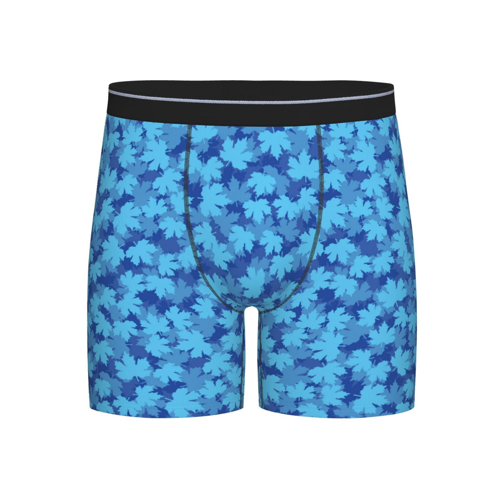 Easygdp Blue Maple Leaf Men's Boxer Briefs Men’s Underwear Boxer Briefs ...