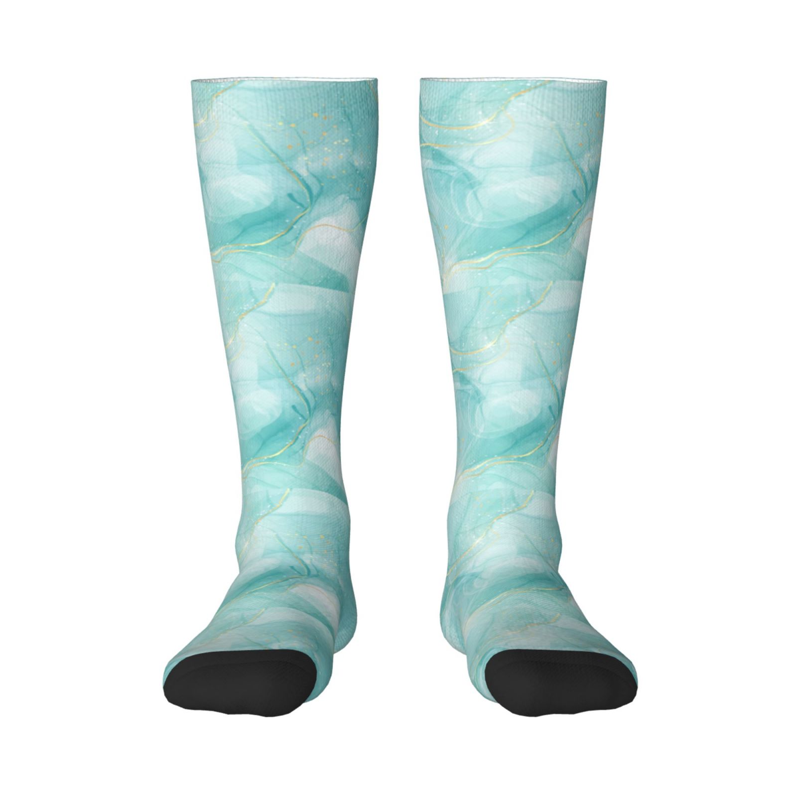 Easygdp Blue Marble Soccer Socks Sport Knee High Socks Calf Compression ...