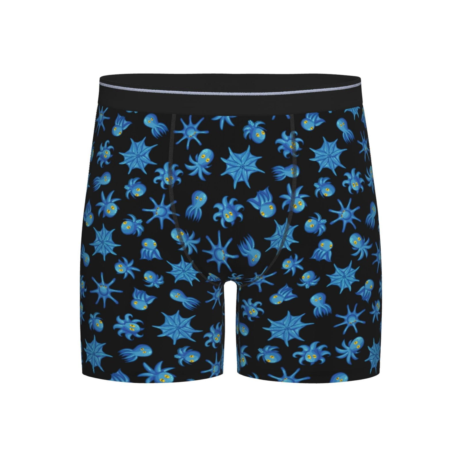 Easygdp Blue Octopus Men's Boxer Briefs Men’s Underwear Boxer Briefs ...