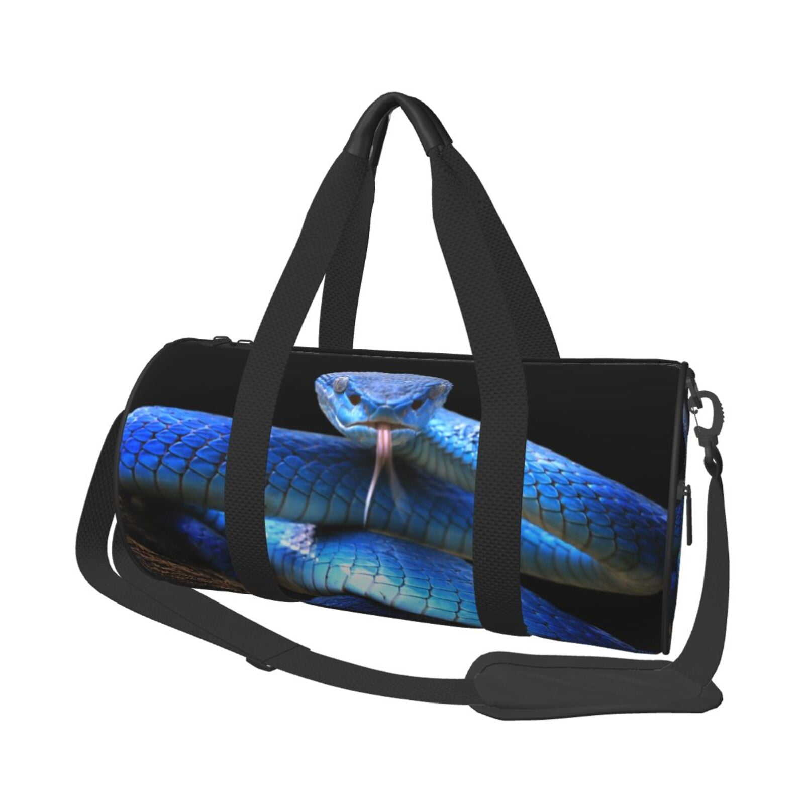 Easygdp Blue Viper Snake Travel Bag, Camping, Weekend, Carry On ...