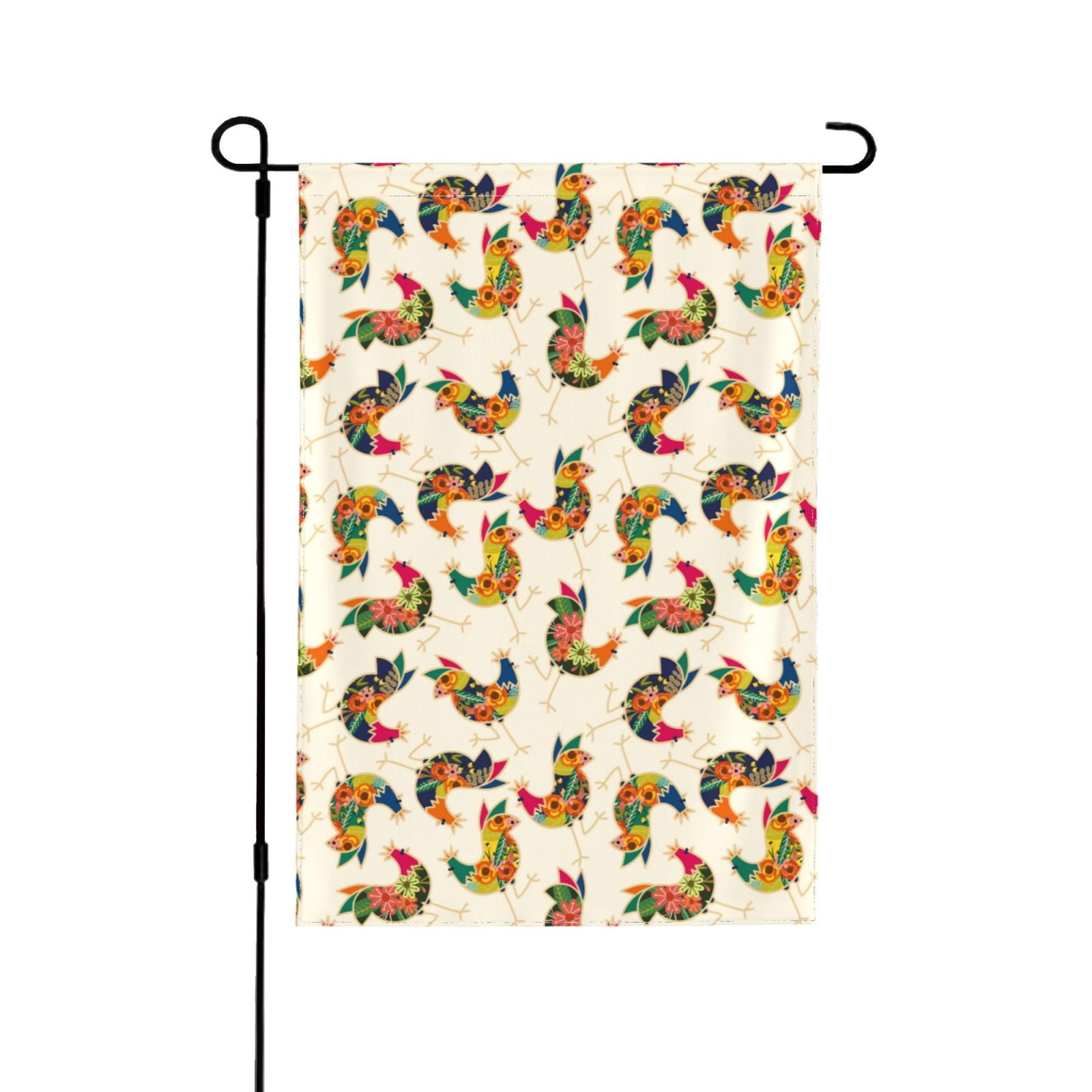 Easygdp Boho Chicken Garden Flag Yard Flag Welcome Flag, Double-Sided ...