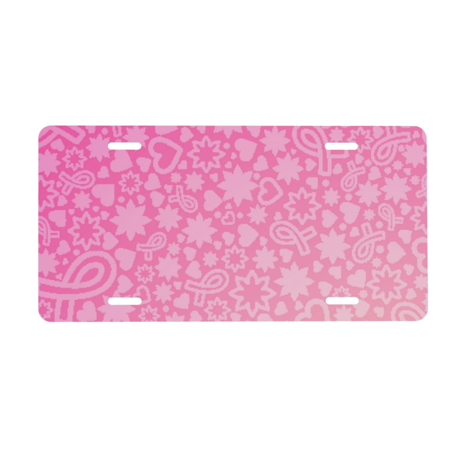 Easygdp Breast Cancer Pink Ribbons Awareness License Plate Car Front ...