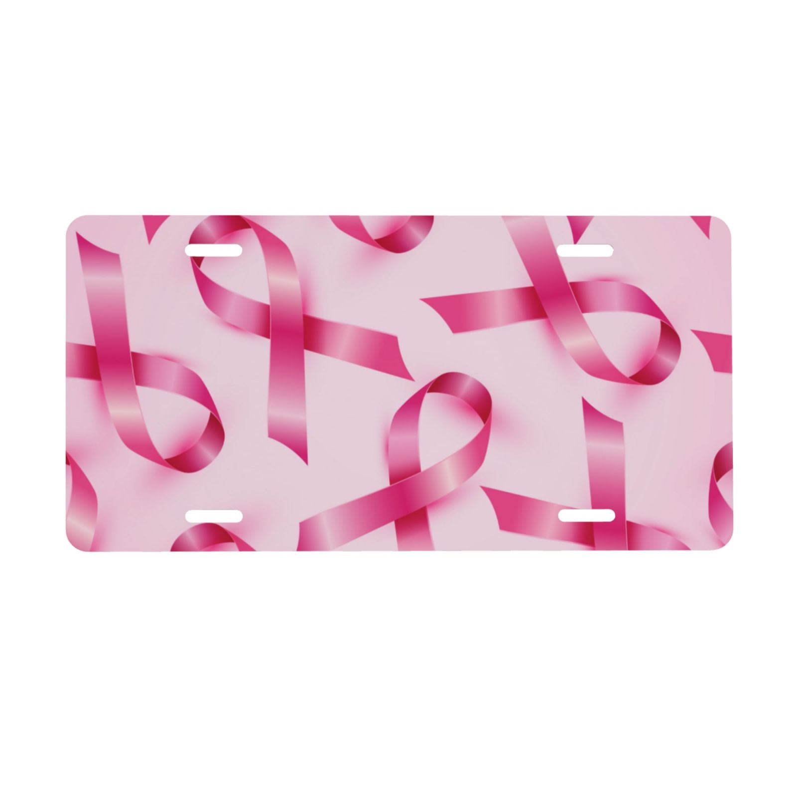 Easygdp Breast Cancer Ribbons Awareness License Plate Car Front License ...