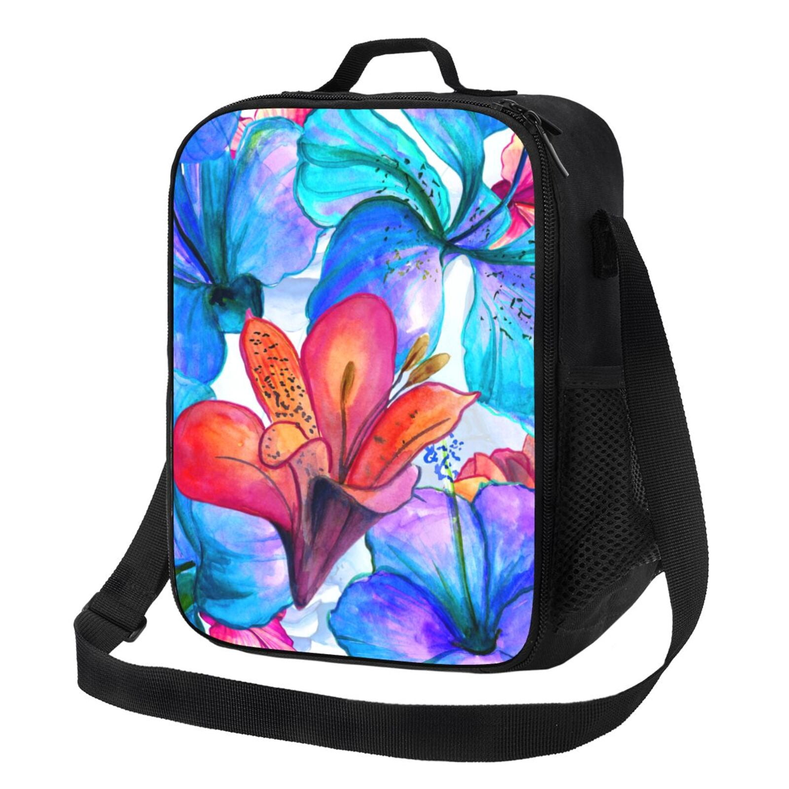 Easygdp Bright Flowers Lunch Box Large capacity Lunch Bag Leakproof ...