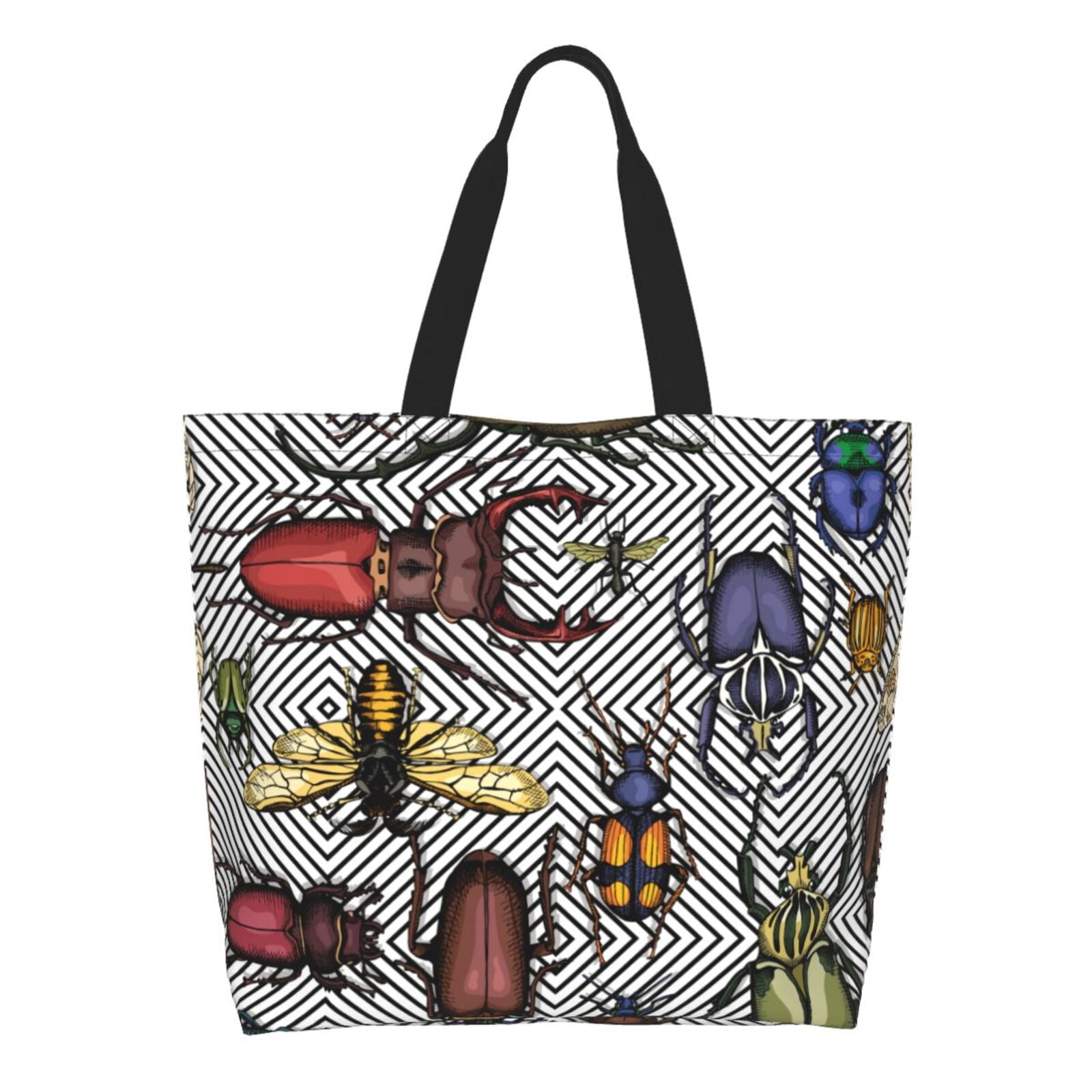 Easygdp Bright Insects Tote Bags for Women,Women Travel Shoulder Bags ...