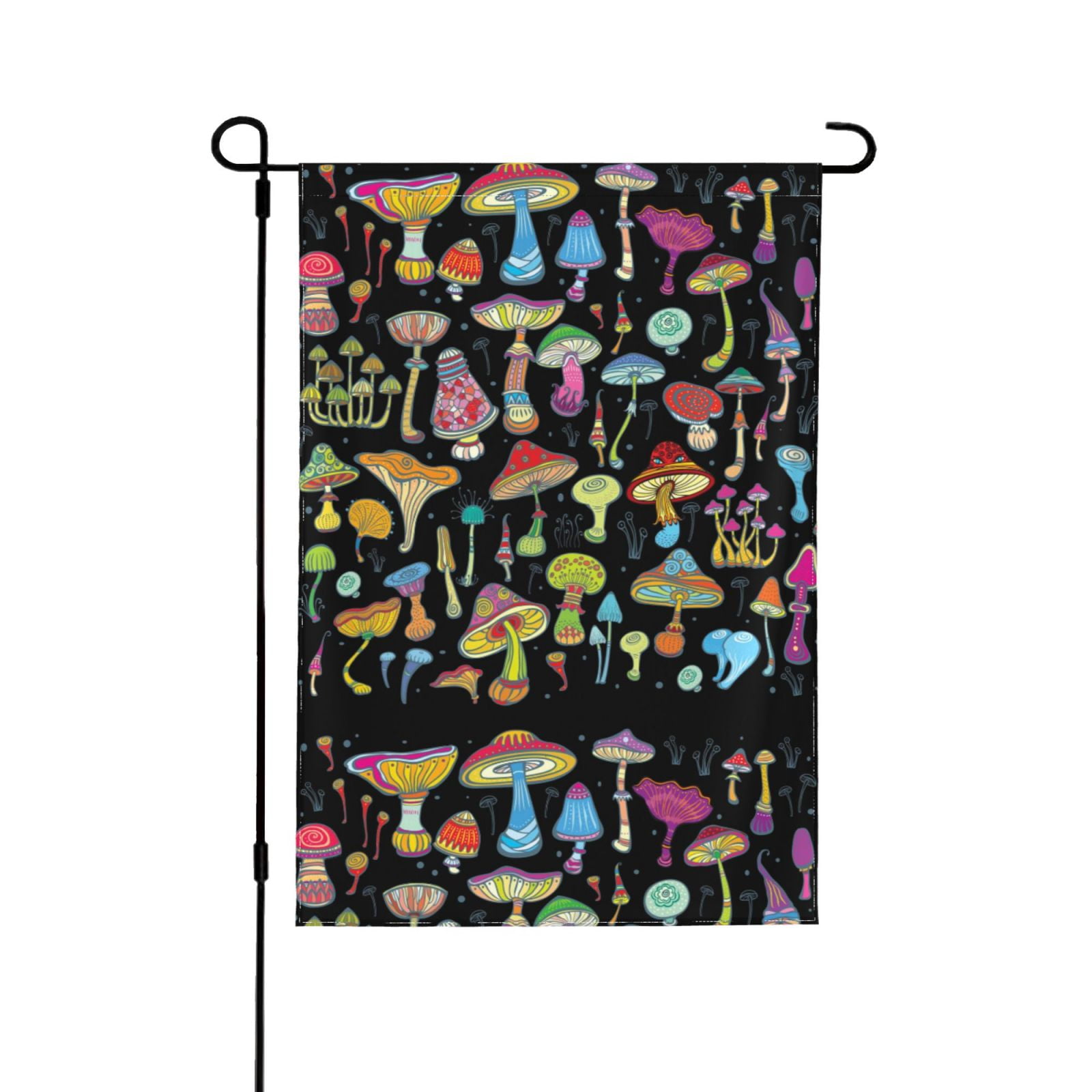 Easygdp Bright Mushrooms Garden Flag Yard Flag Welcome Flag, Double ...