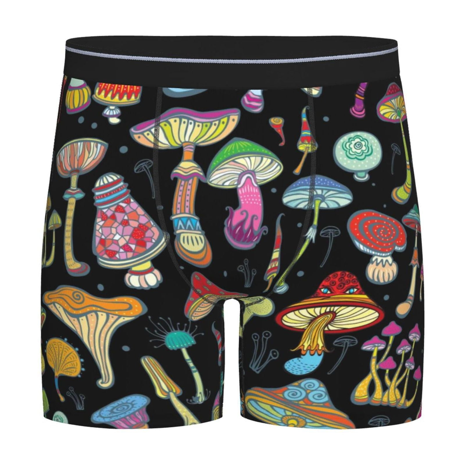 Easygdp Bright Mushrooms Men's Boxer Briefs Men’s Underwear Boxer ...