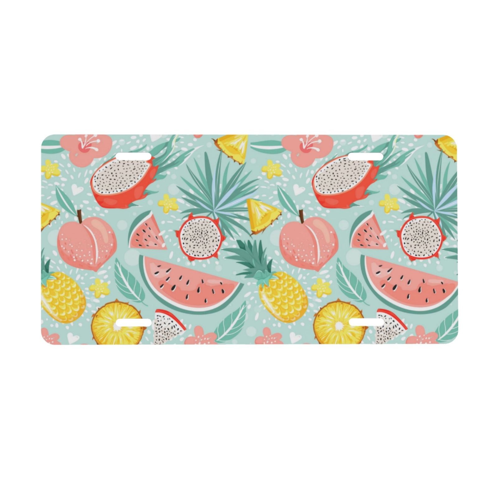 Easygdp Bright Peach License Plate Car Front License Plate Car ...