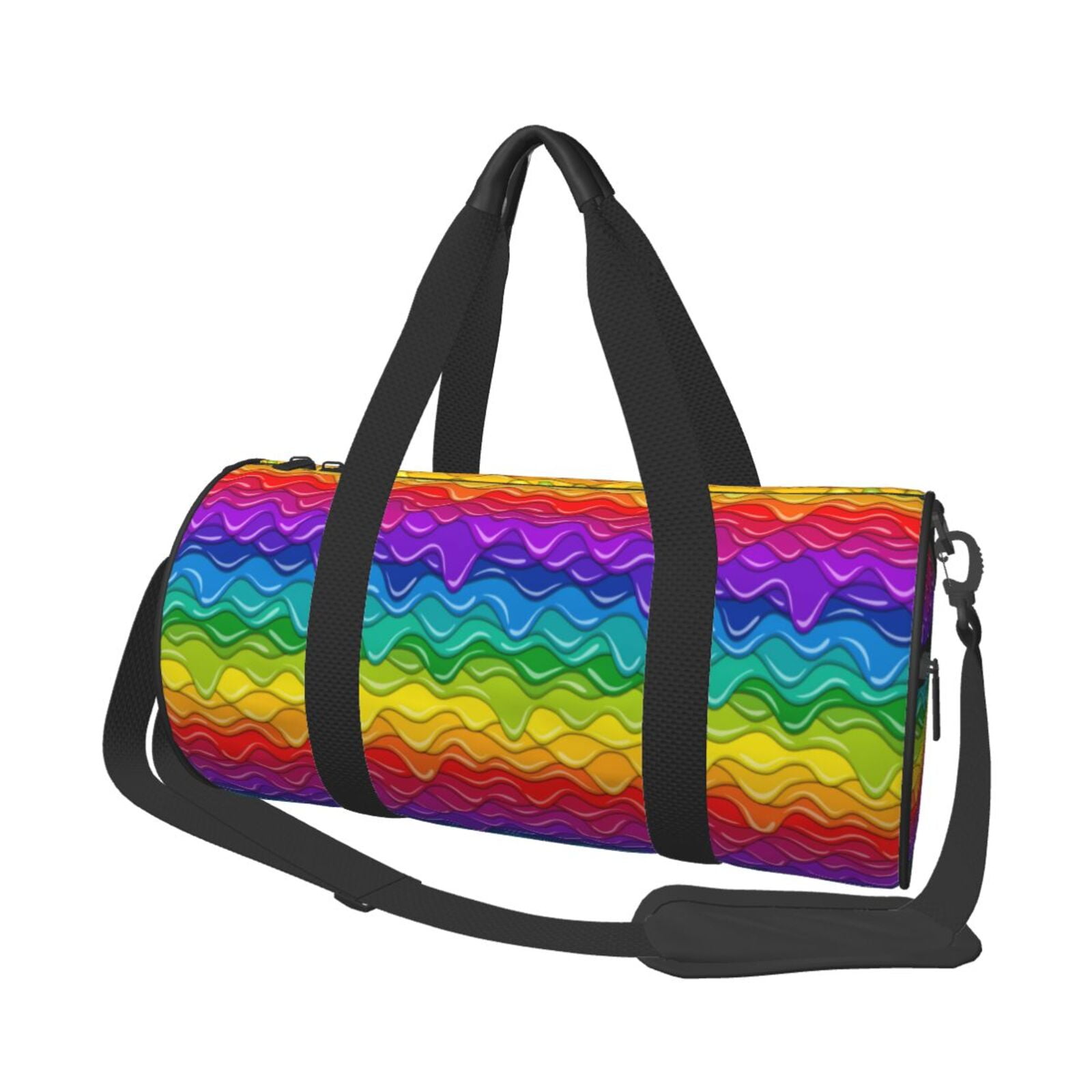 Easygdp Bright Rainbow Travel Duffle Bag,Carry on Bag Travel Bags Gym ...