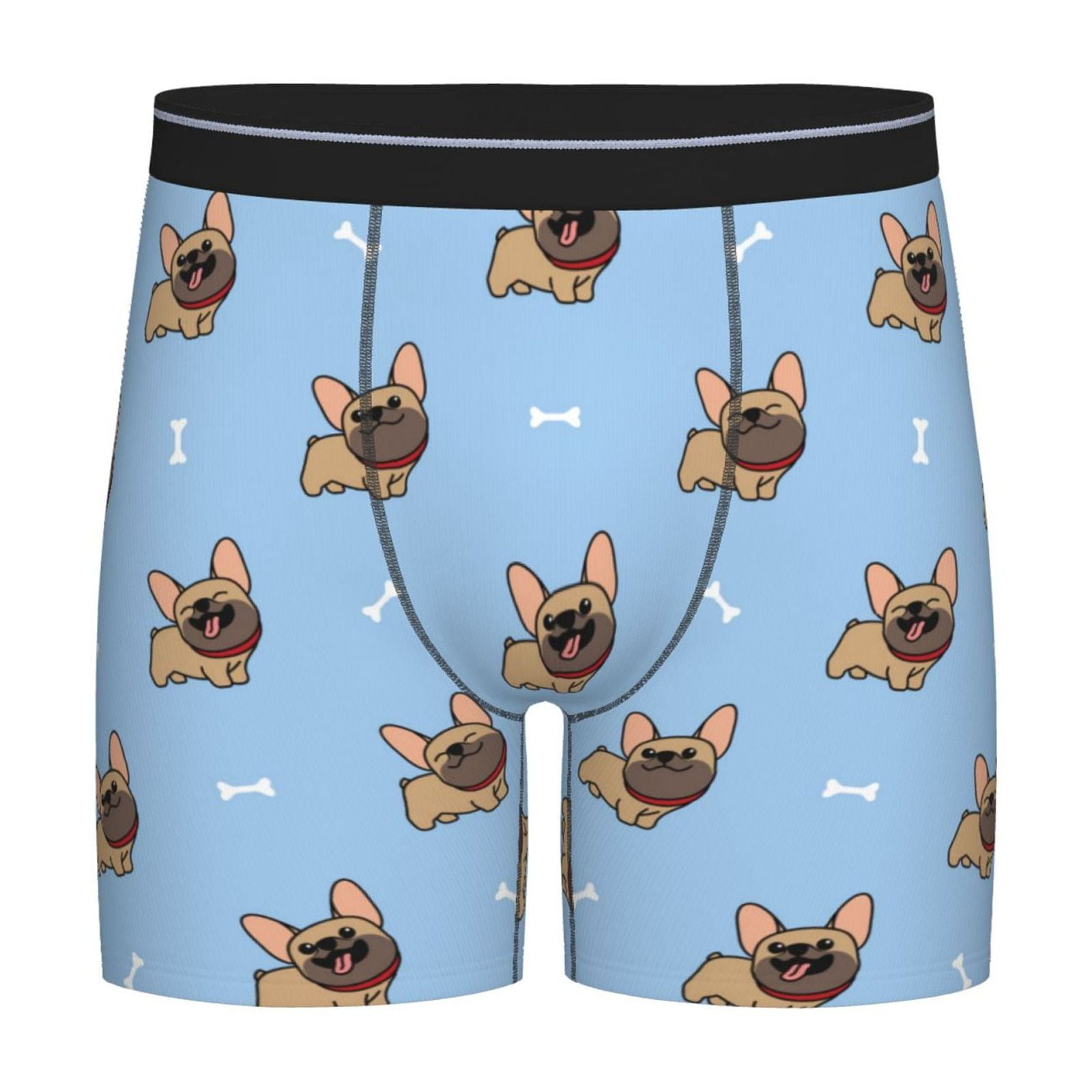 Easygdp Brown French Bulldog Men's Boxer Briefs Men’s Underwear Boxer ...