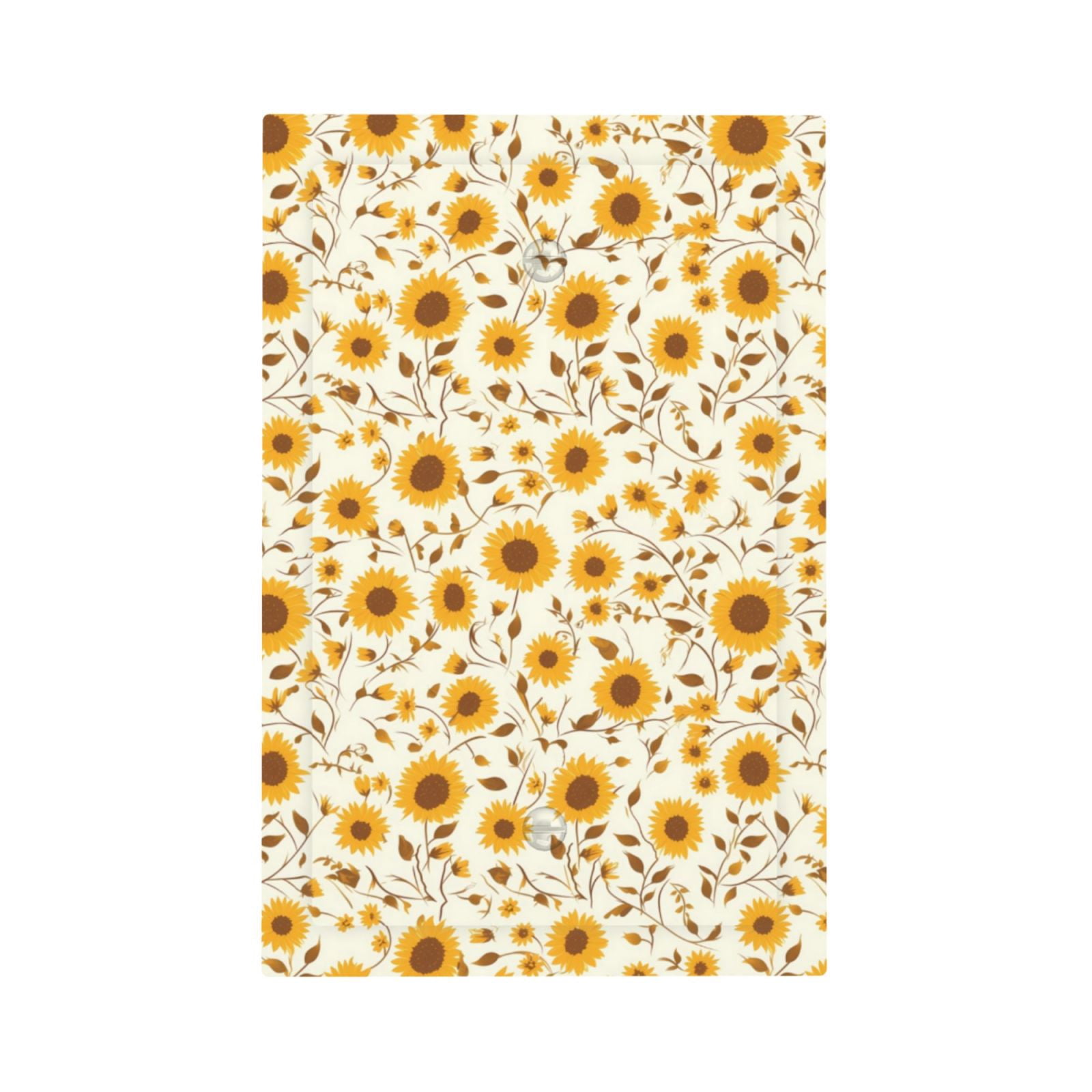 Easygdp Brown Leaf Sunflower Decorator Light Switch or Receptacle ...