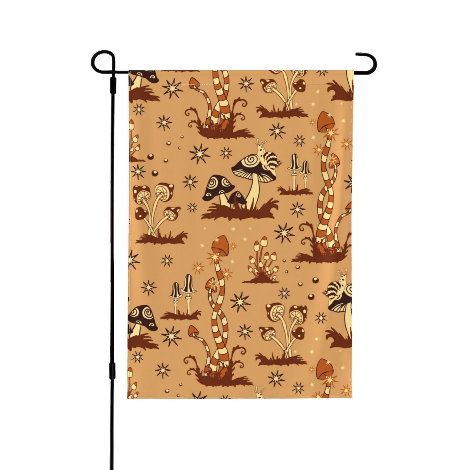 Easygdp Brown Mushrooms Garden Flag Yard Flag Welcome Flag, Double ...