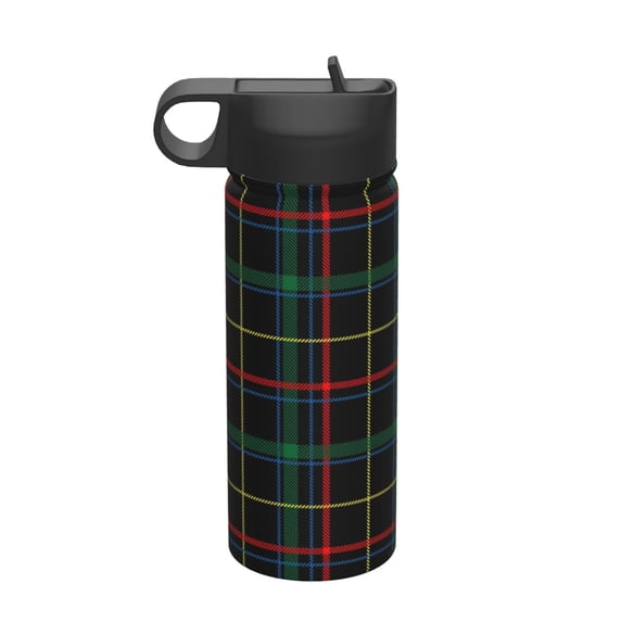 Easygdp Buffalo Plaid Dark Green 18oz Sports Insulated Kettle With ...