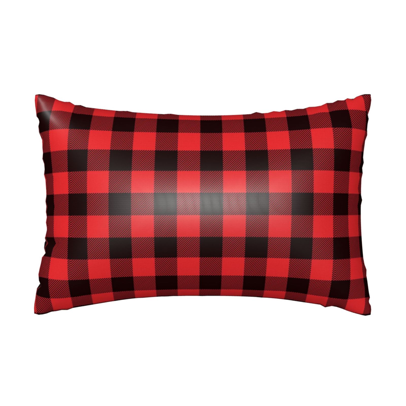 Easygdp Buffalo Plaid Red Black Pillowcase 20×30 inches, Throw ...