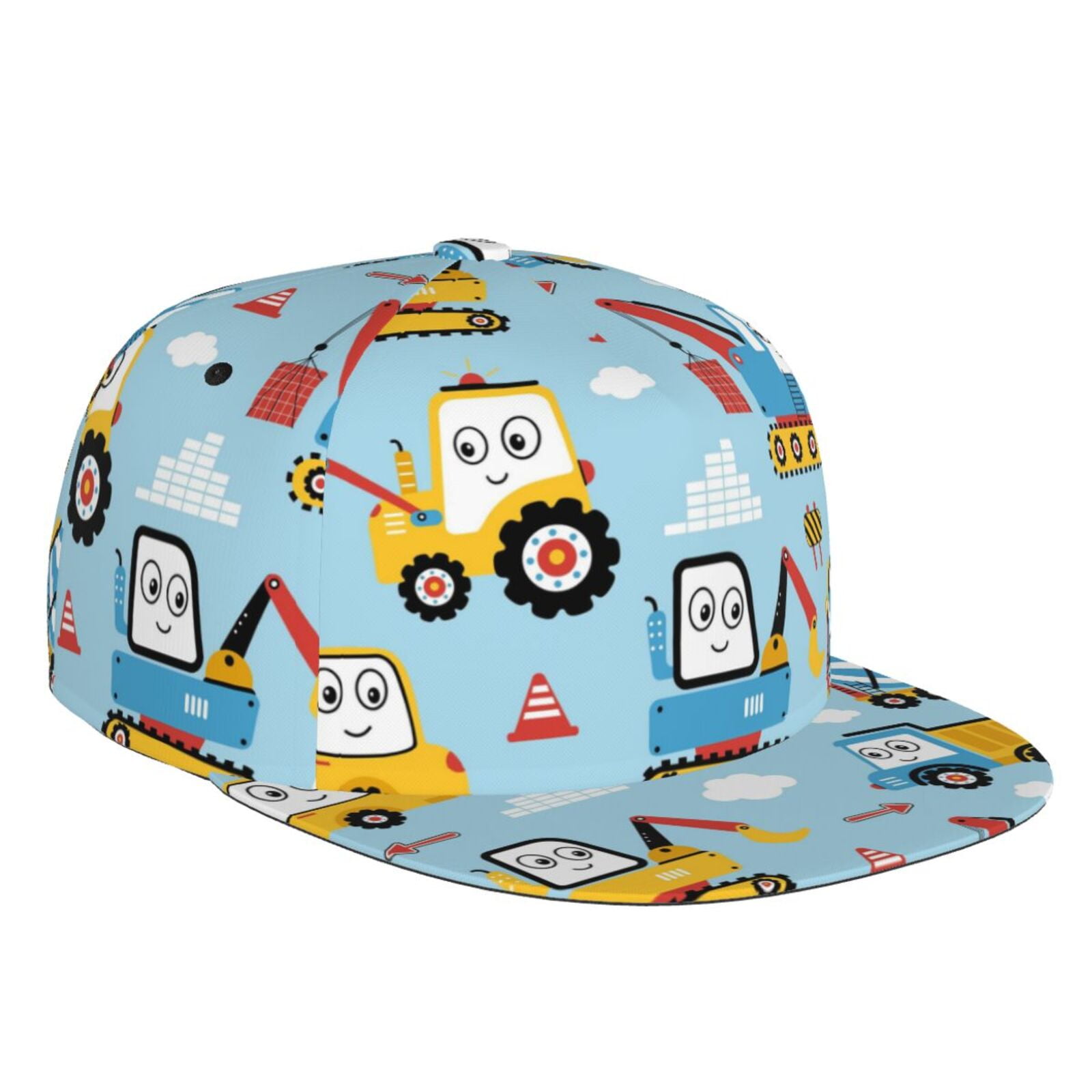 Easygdp Building Truck Baseball Cap with Adjustable Flat Suitable for ...