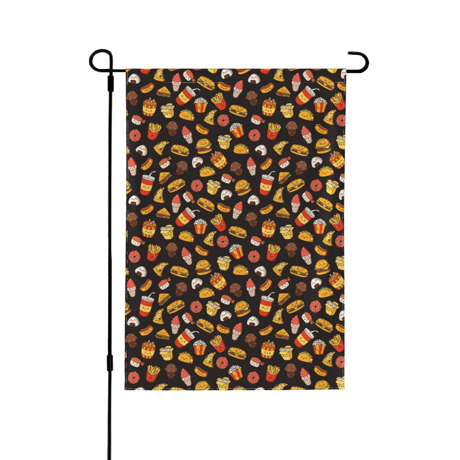Easygdp Burger Fries Garden Flag Yard Flag Welcome Flag, Double-Sided ...