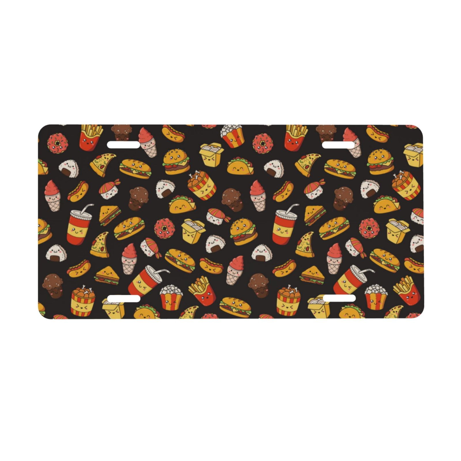 Easygdp Burger Fries License Plate Car Front License Plate Car ...