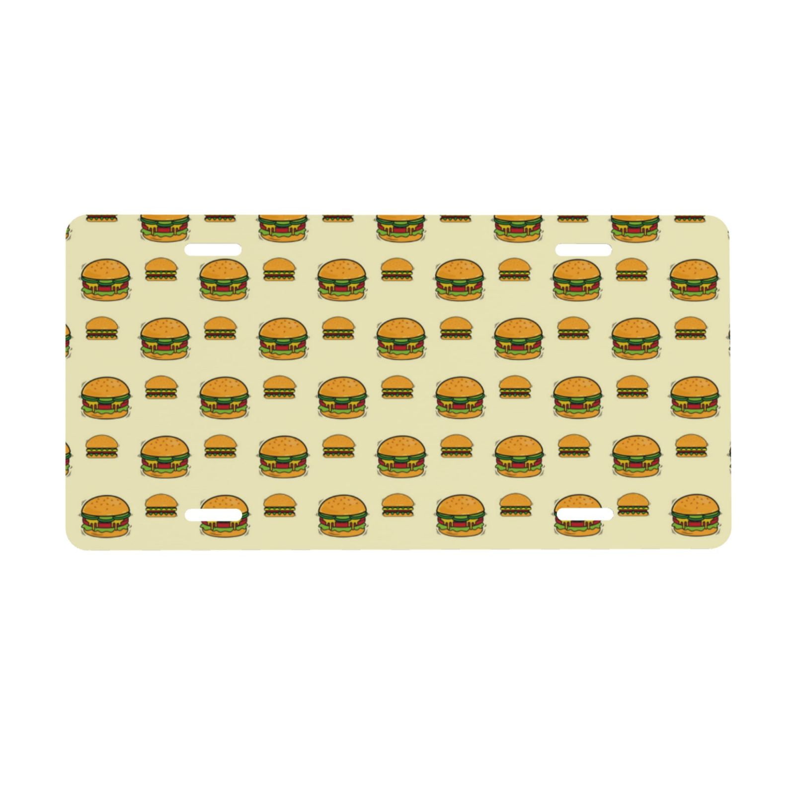 Easygdp Burgers And Hot Dogs License Plate Car Front License Plate Car ...