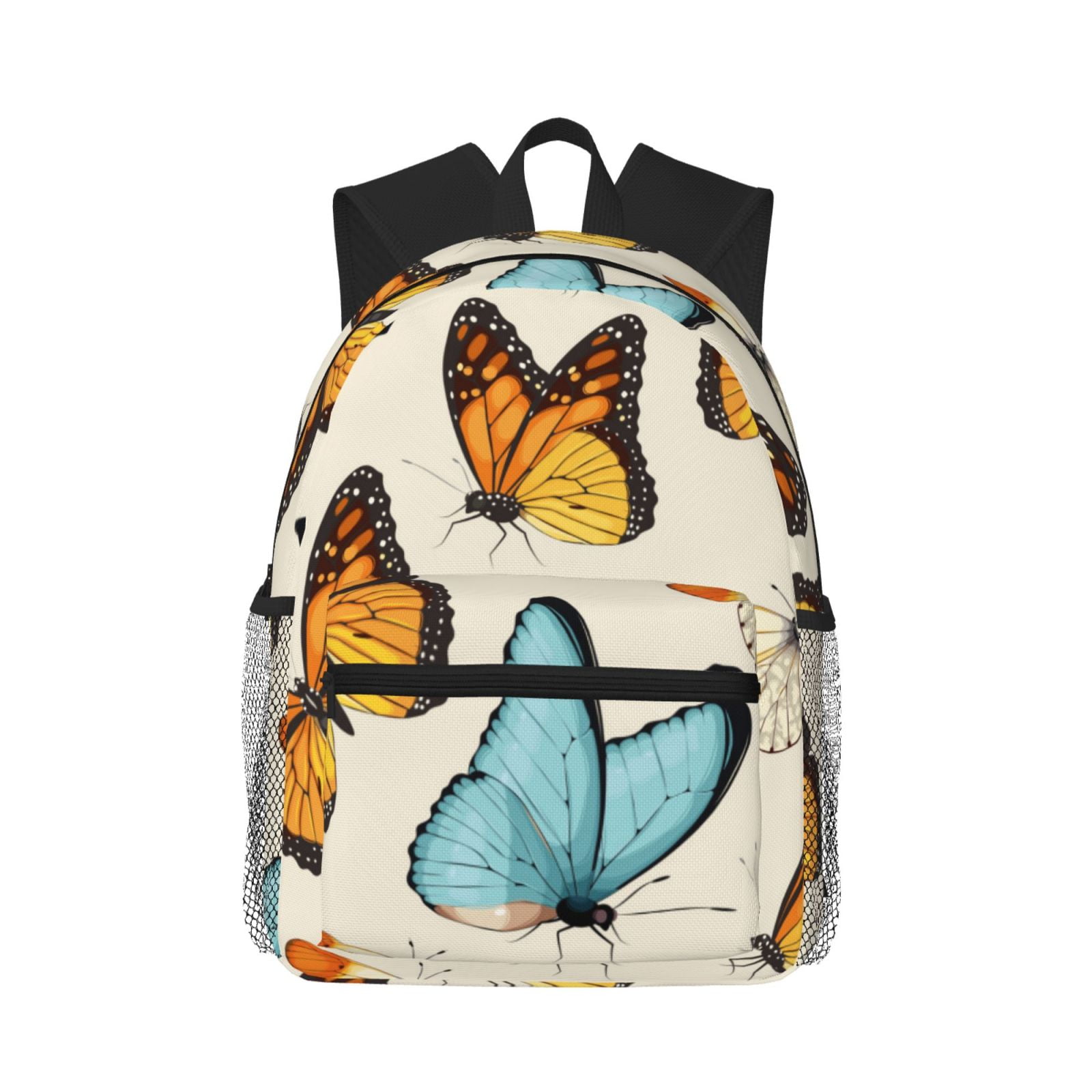 Easygdp Butterflies Casual Laptop Backpack, Large Capacity Schoolpack ...