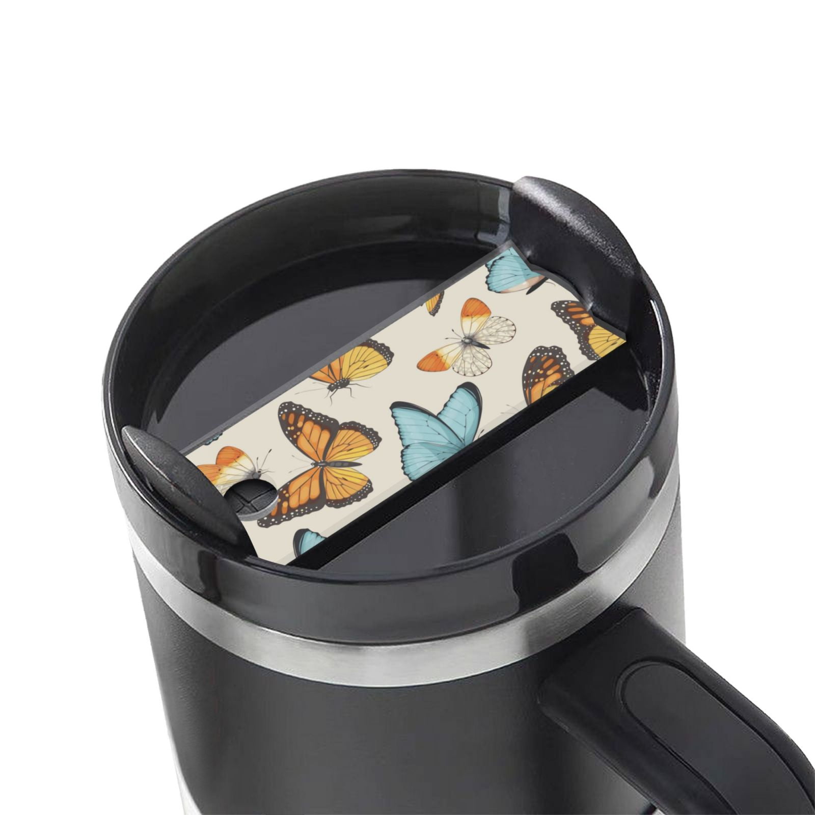 Easygdp Butterflies Name Plate Compatible Stanley Cups Name Tag Acrylic ...