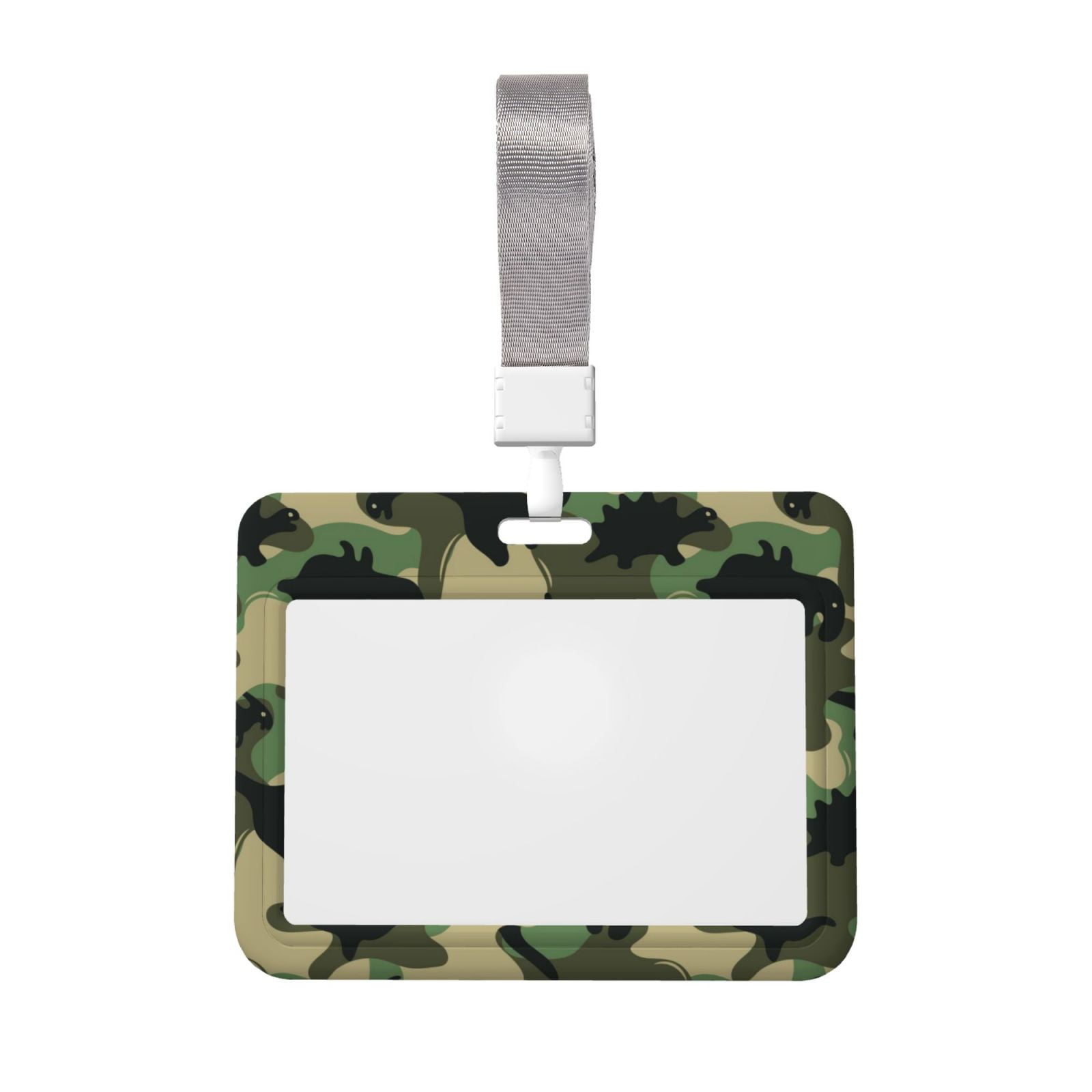 Easygdp Camouflage Dinosaur Card Badge Holder Work Badge Sleeve for ...