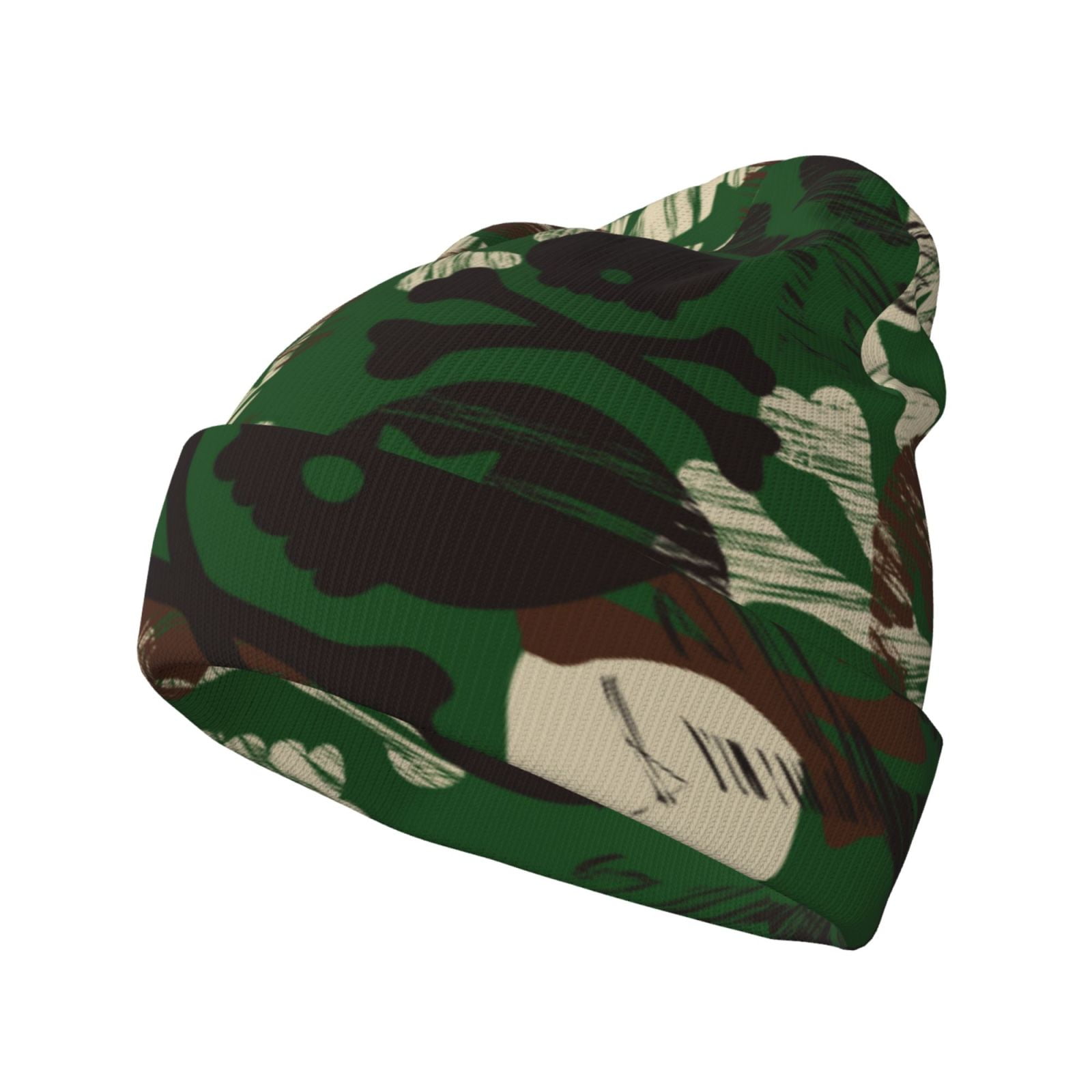 Easygdp Camouflage Skull Winter Beanie for Men Women Beanie Knit Hat ...