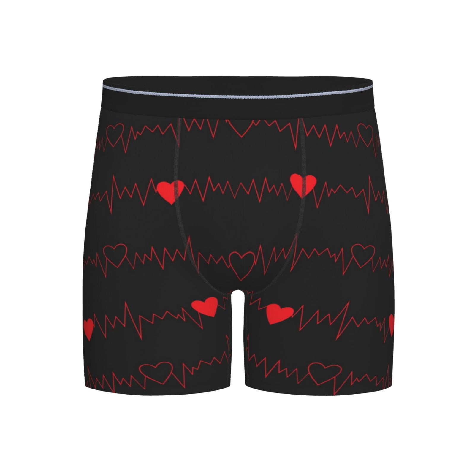 Easygdp Cardiogram and Heart Men's Boxer Briefs Men’s Underwear Boxer ...