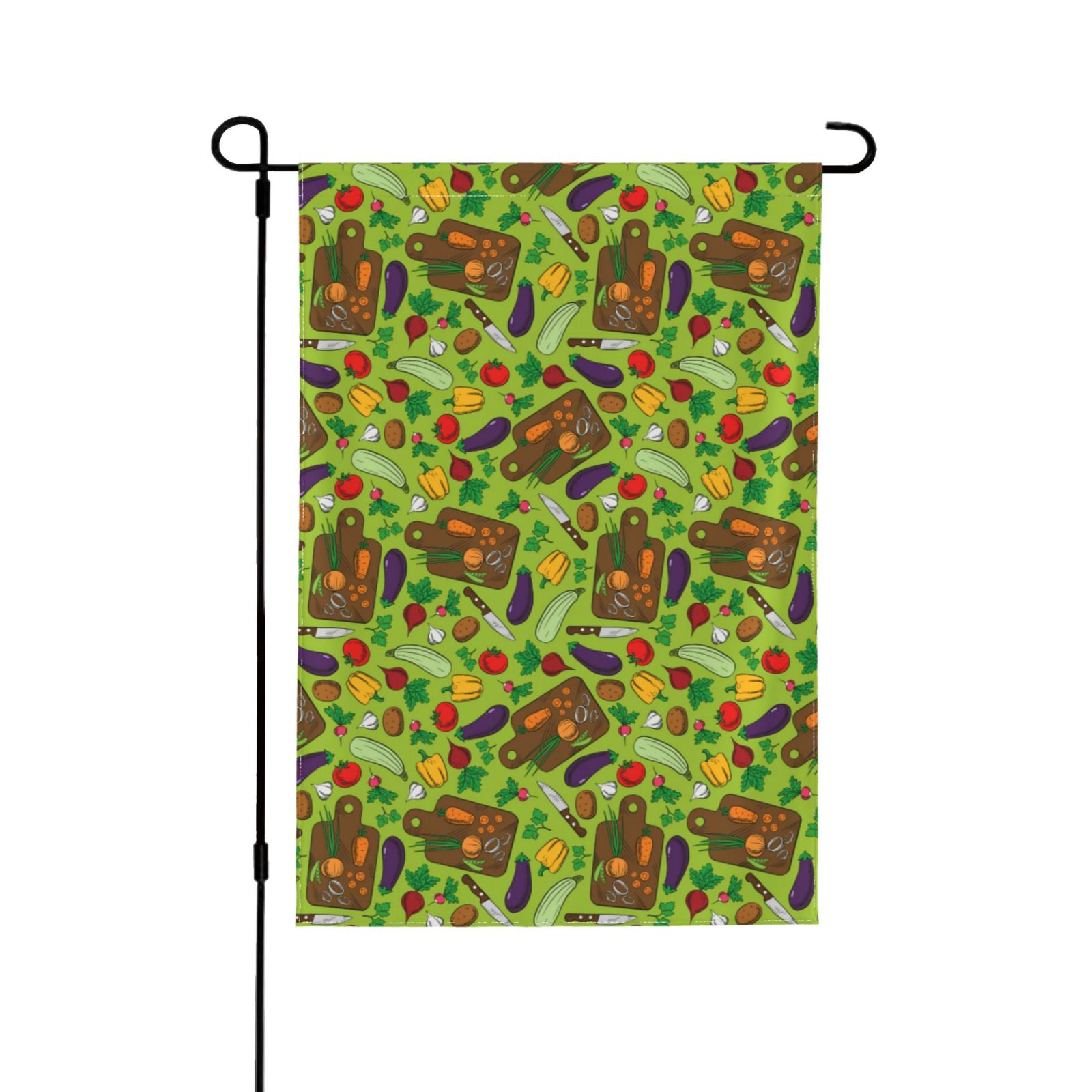 Easygdp Carrot Eggplant Garden Flag Yard Flag Welcome Flag, Double ...