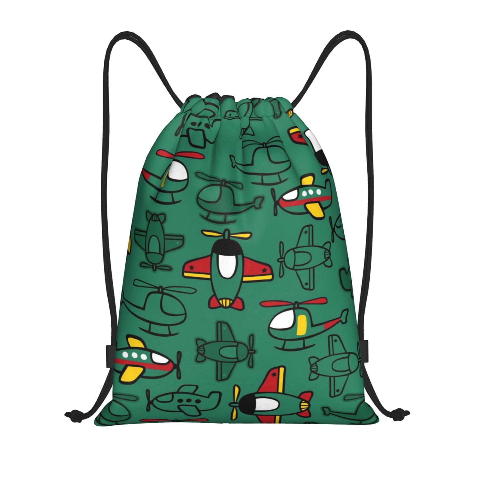 Easygdp Cartoon Air Transportation Drawstring Backpack, Beach Sackpack ...