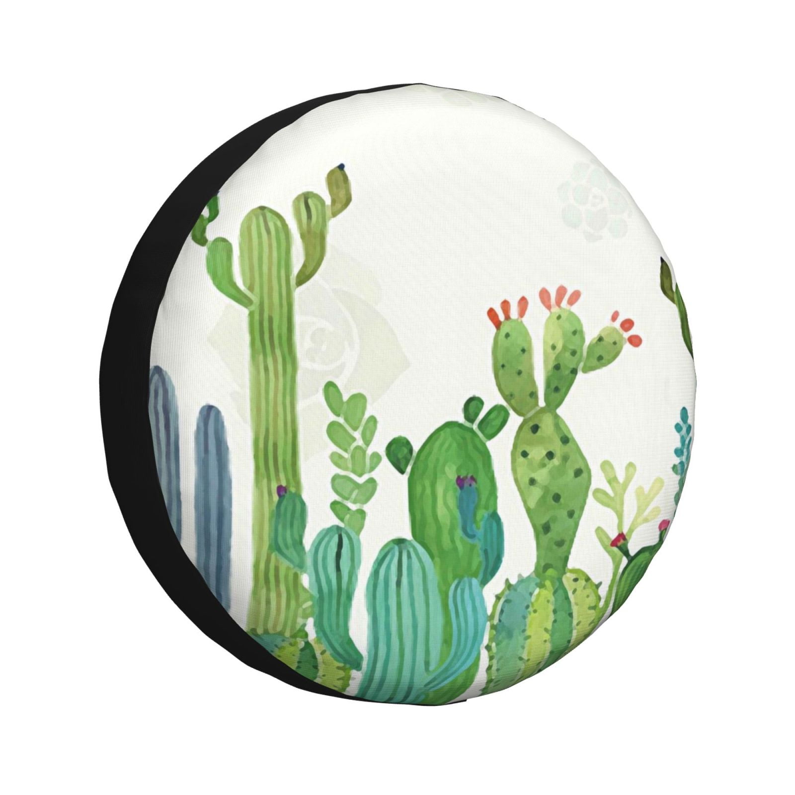 Easygdp Cartoon Cactus Wheel Sun Guard, Spare Tire Cover,Universal ...